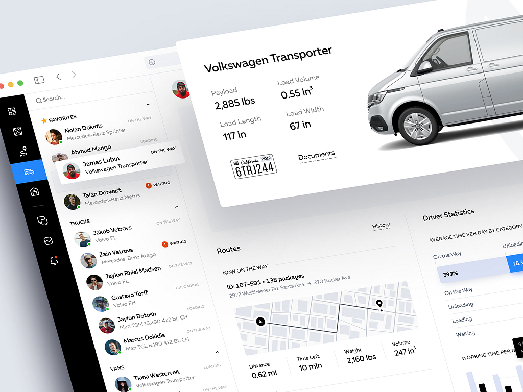 Delivery Web Dashboard by Conceptzilla | Layers
