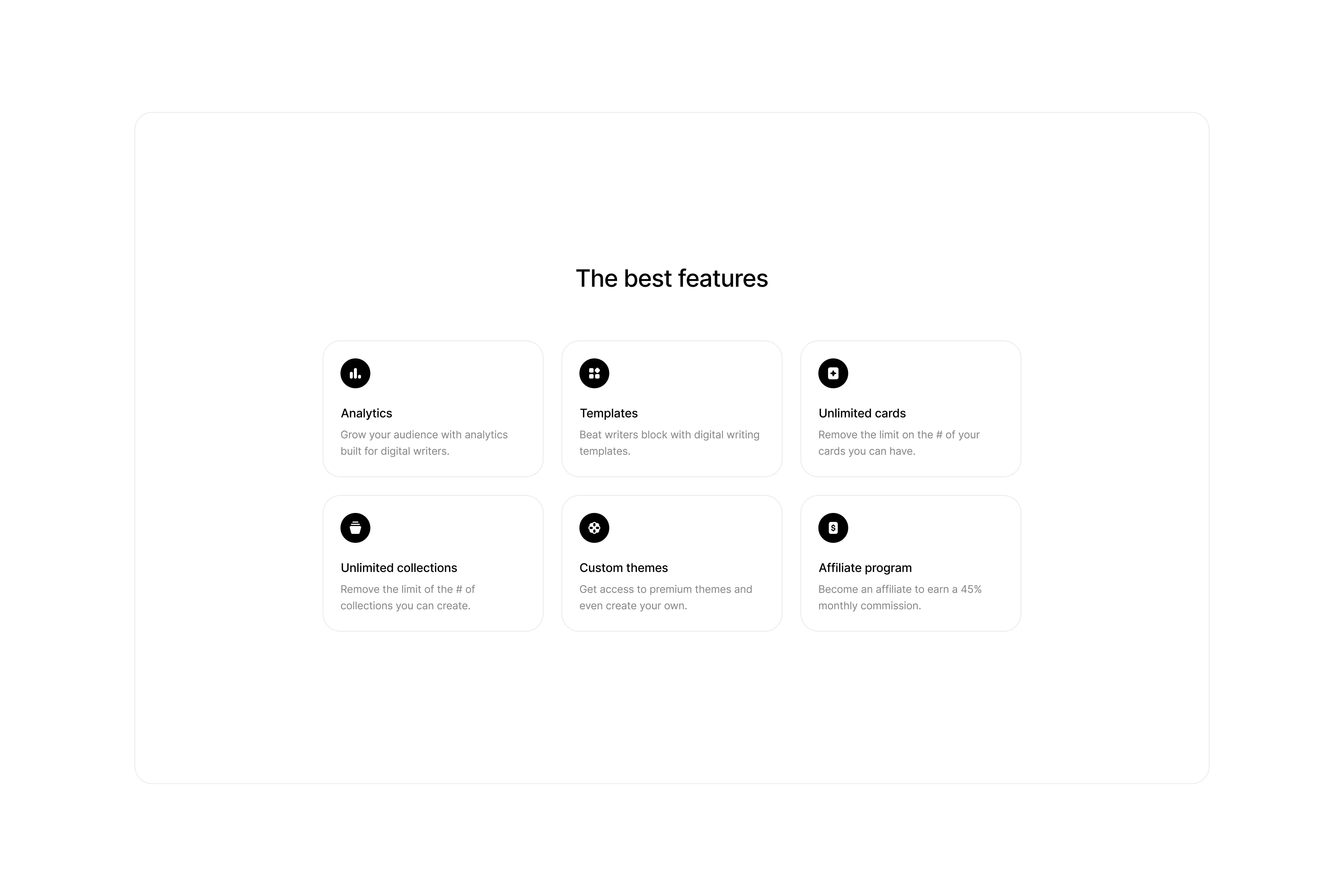 Features cards by Pierluigi Fittipaldi | Layers