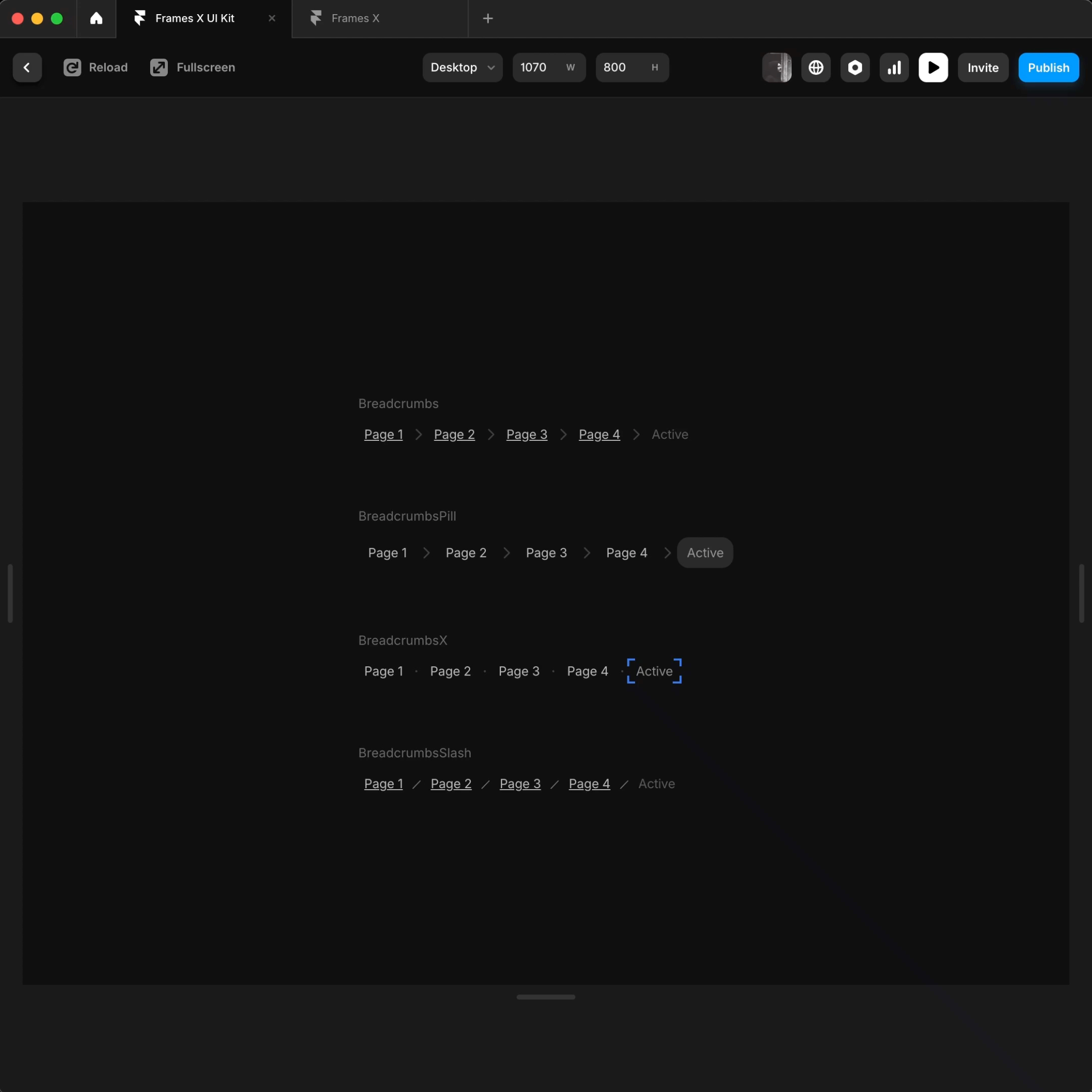 Responsive breadcrumbs with Framer by Dmitriy Bunin | Layers