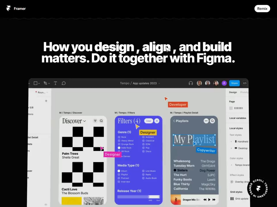 Redesign Figma Website in Framer by Karim Saif | Layers