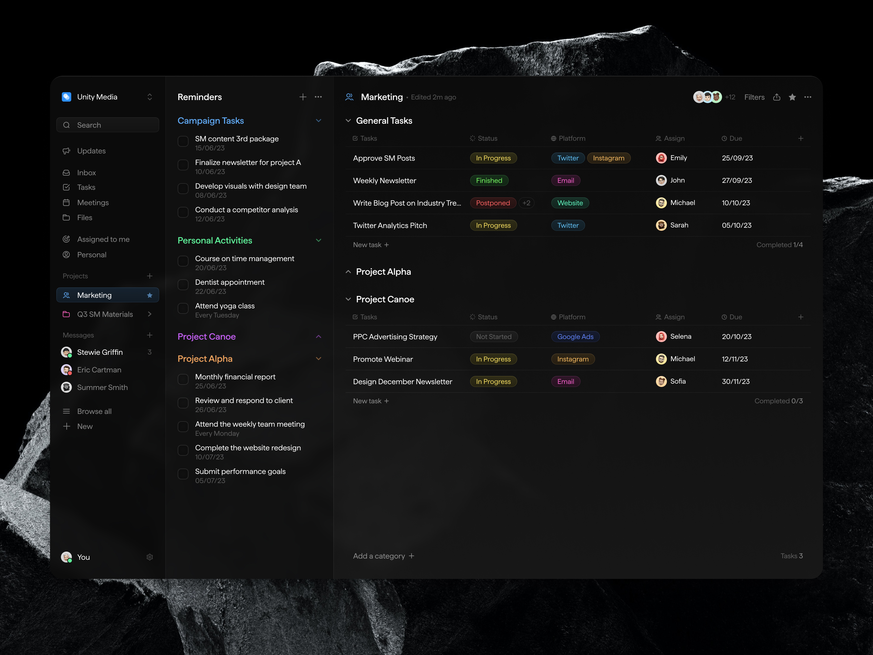 Productivity App Dashboard by Razvan Badea | Layers