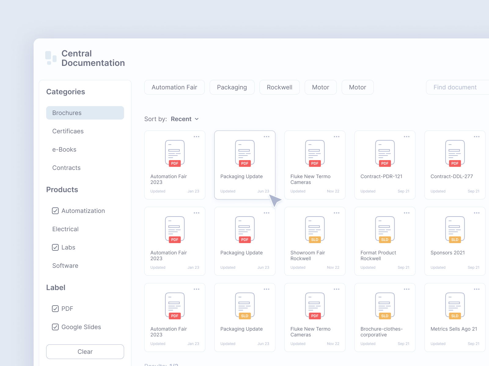 Central Documentation by Hector Heredia | Layers