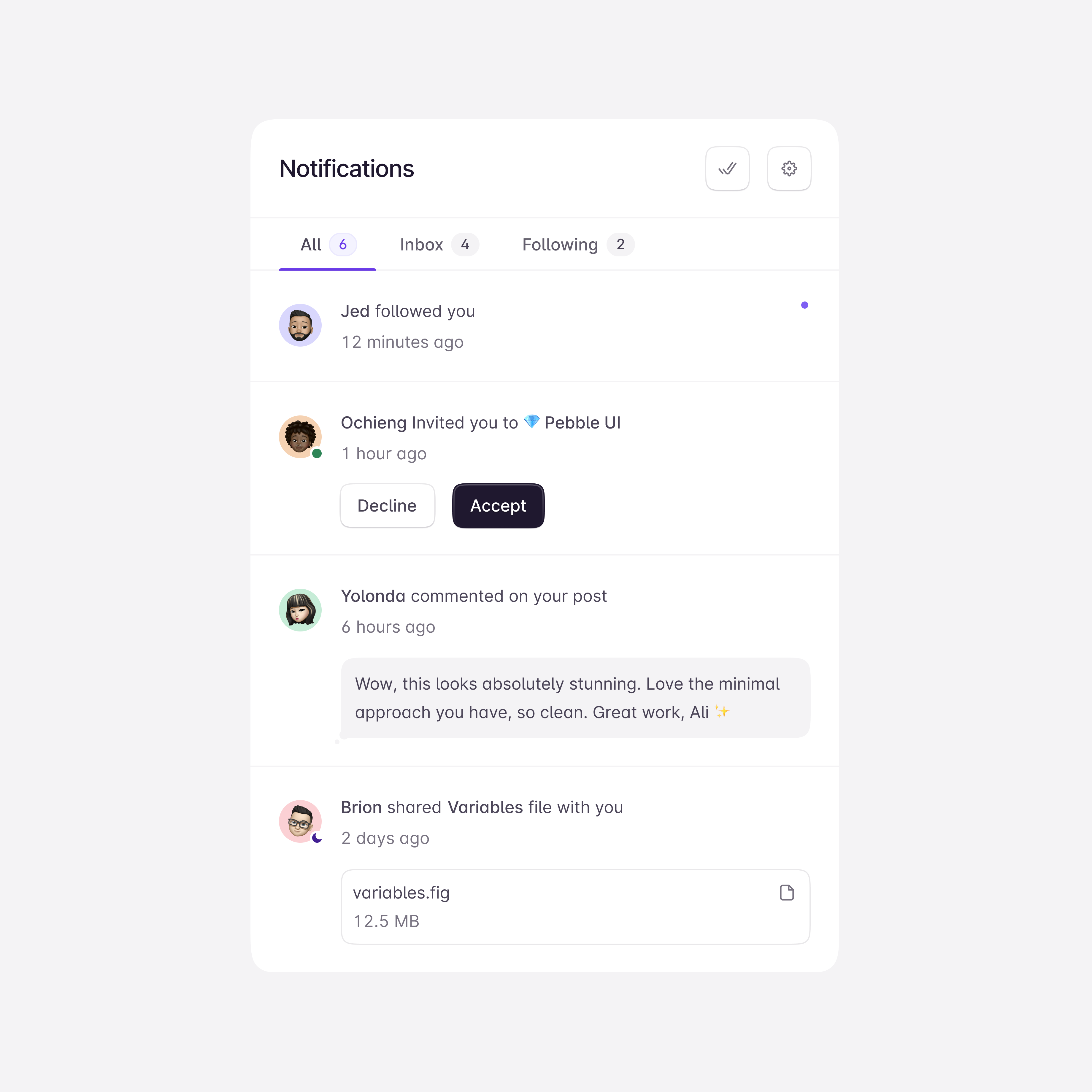 Notifications 🔔 by Ali | Layers