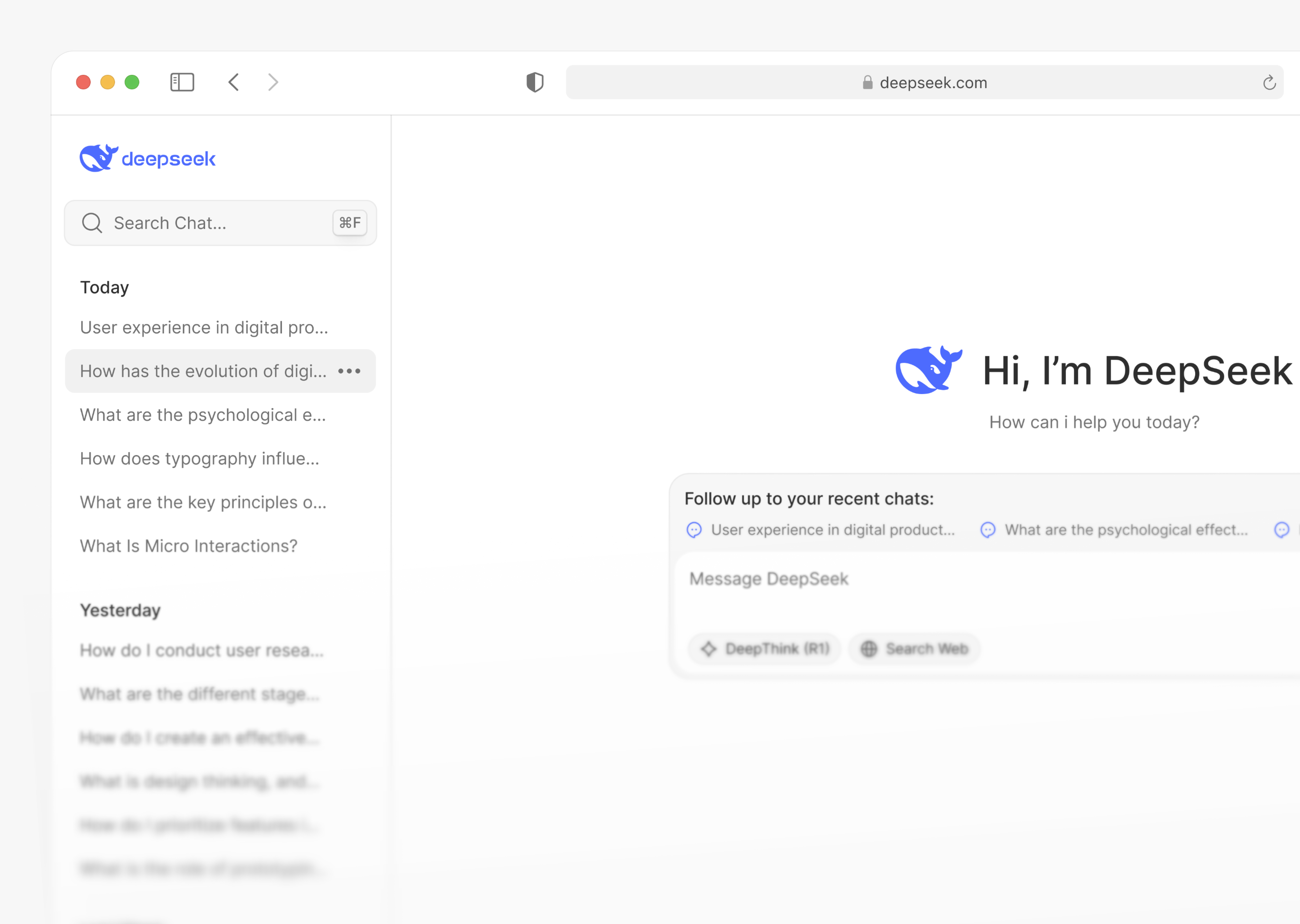 DeepSeek AI Chat 🐳 by Marcin Pankiewicz | Layers