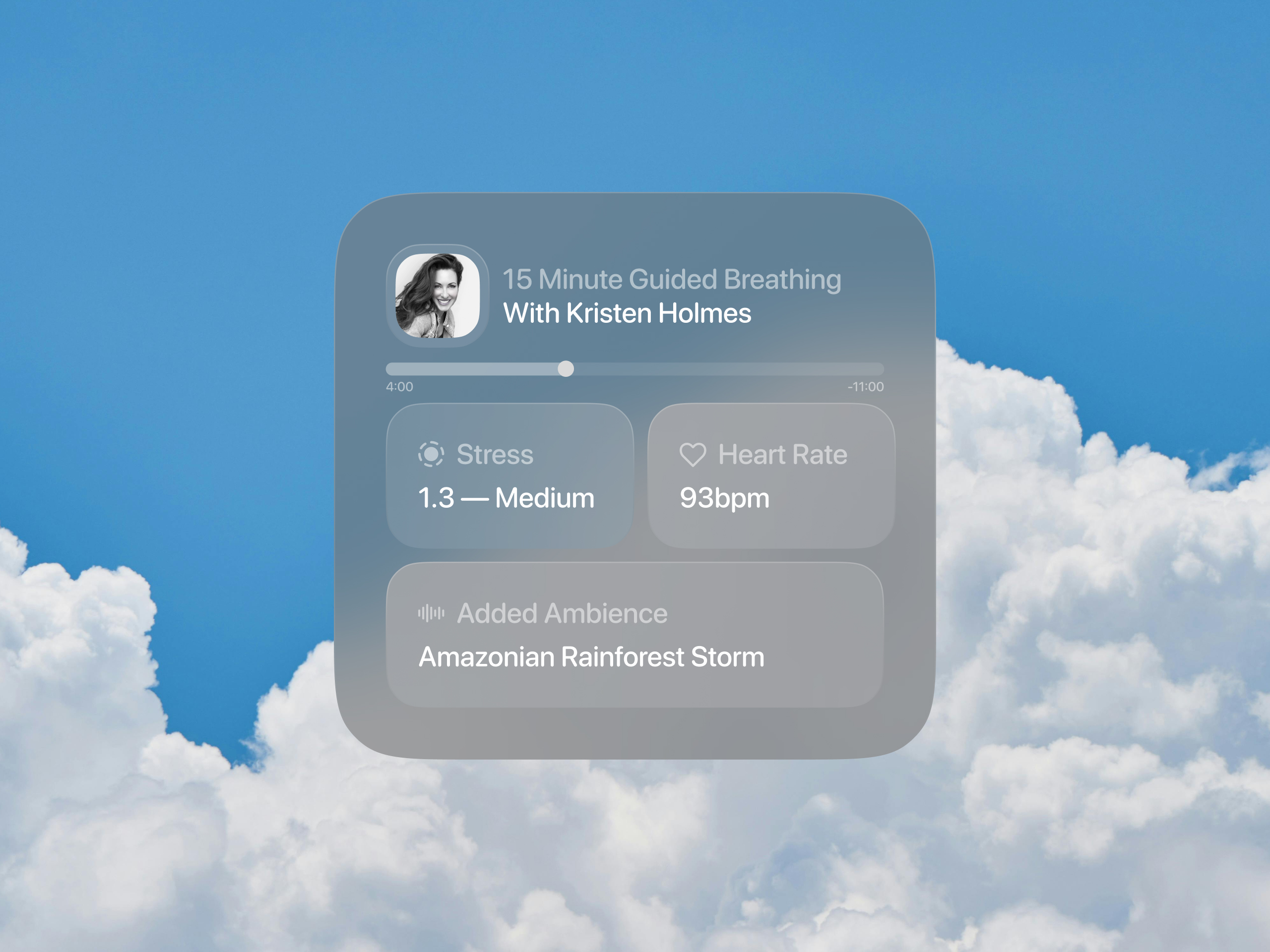 Spatial Guided Breathing Widget by Joey Pescatore | Layers