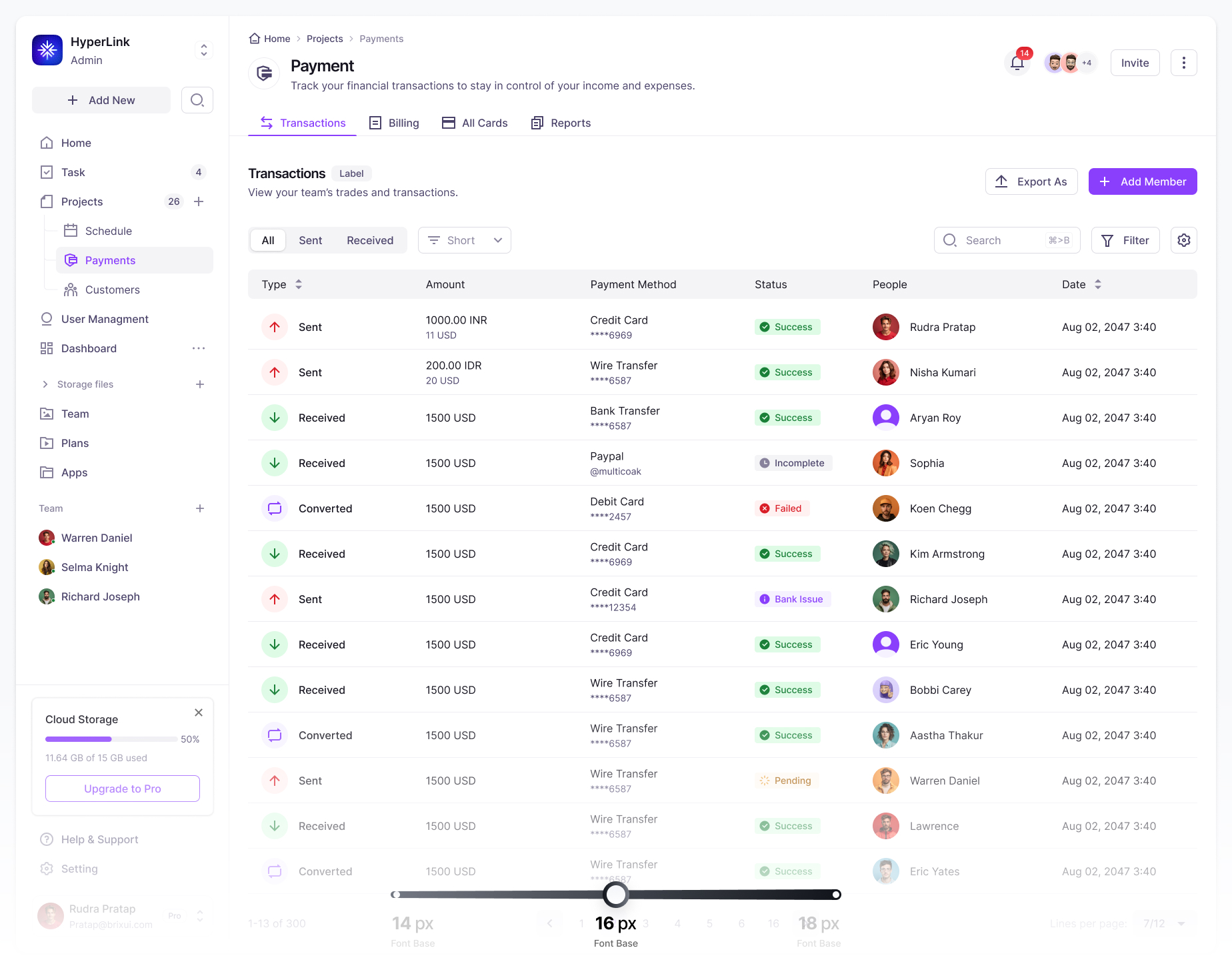 Complex Application Screen by Akash Pandey | Layers