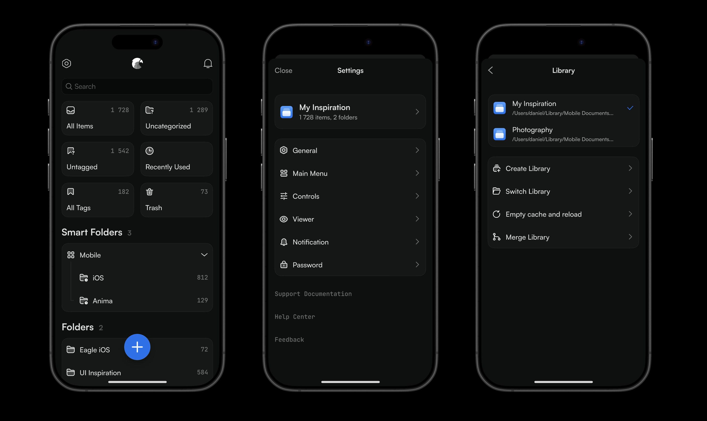 Eagle iOS app settings by Artem Nosenko | Layers