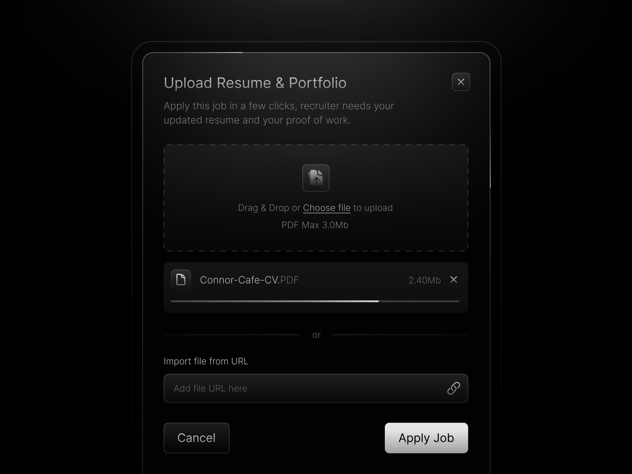 Upload Modal 📂 by Farrel Putra | Layers