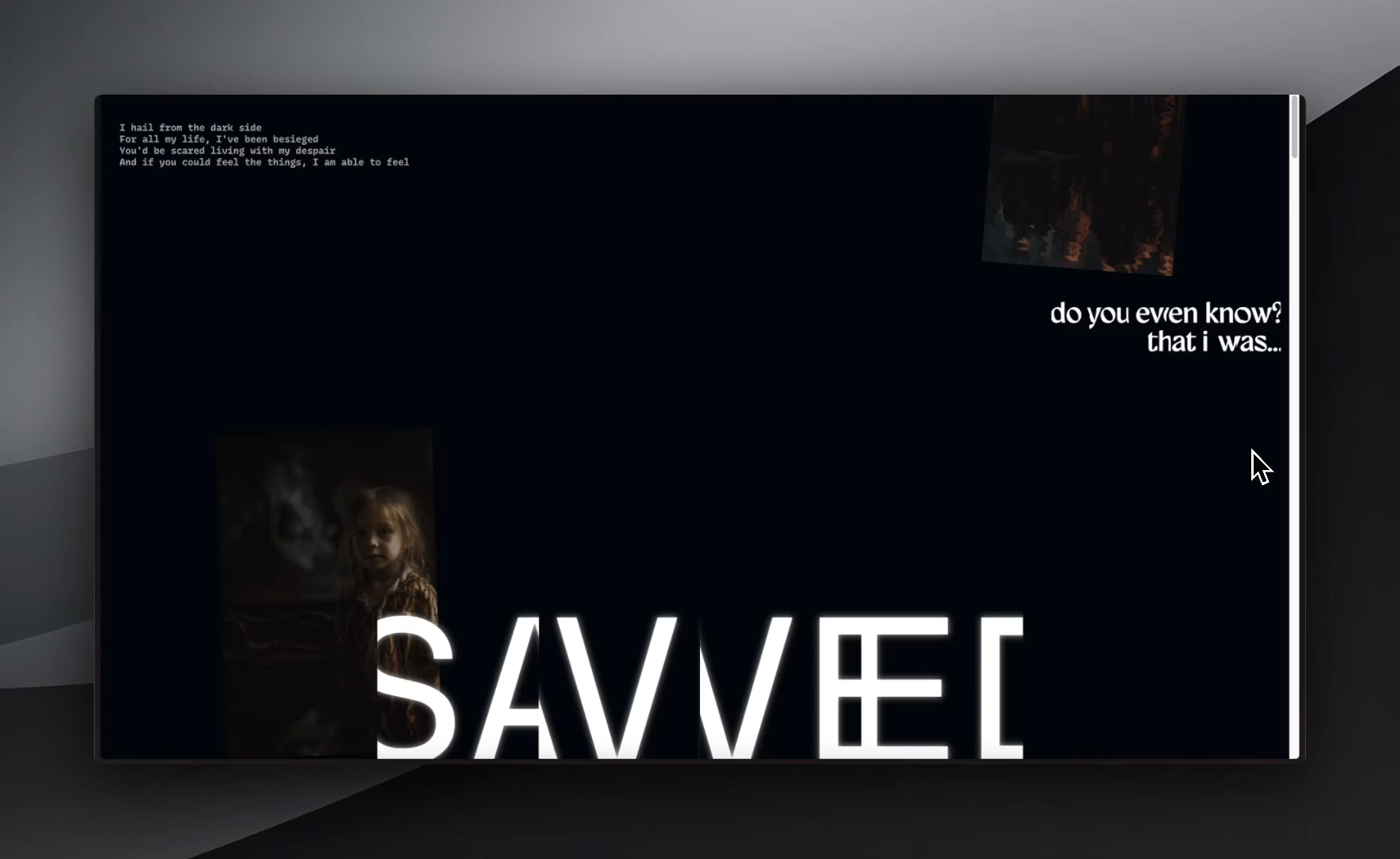 Scroll-triggered sliced text animation by Vaibhav Khulbe | Layers