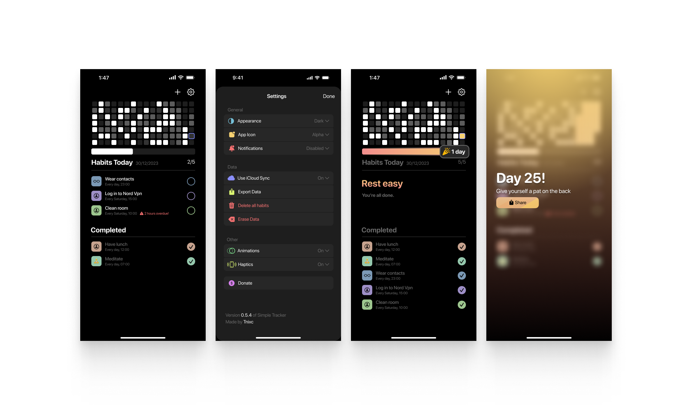 A simple habit tracker app by Tnixc Izumi | Layers