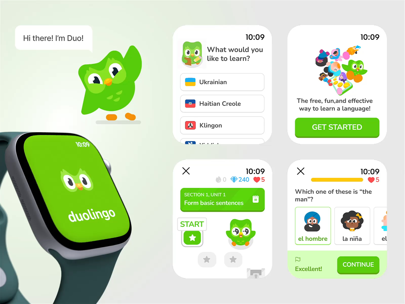 Duolingo for Apple Watch Animation – Portable Language Learning by ...