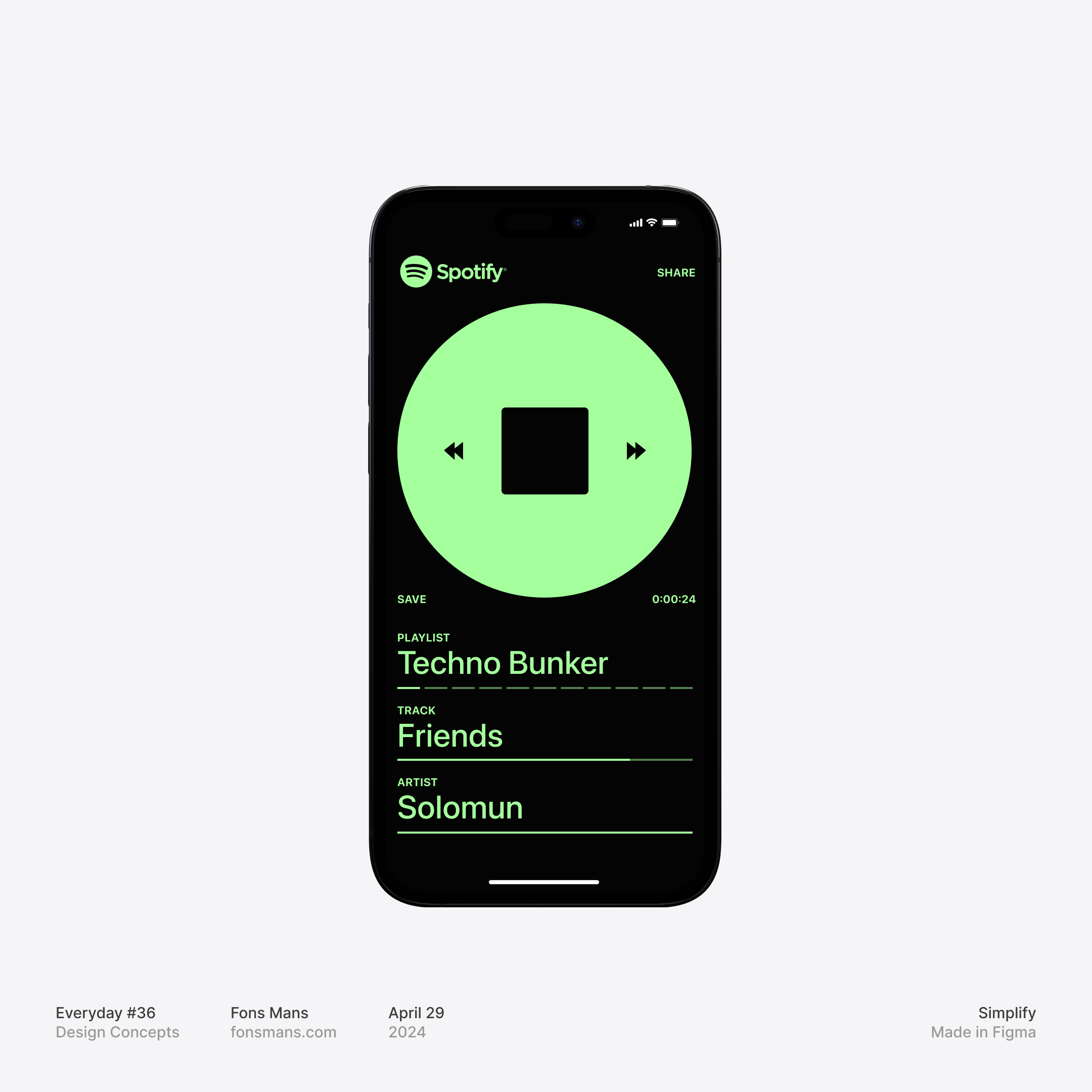 Simple Spotify by Fons Mans | Layers