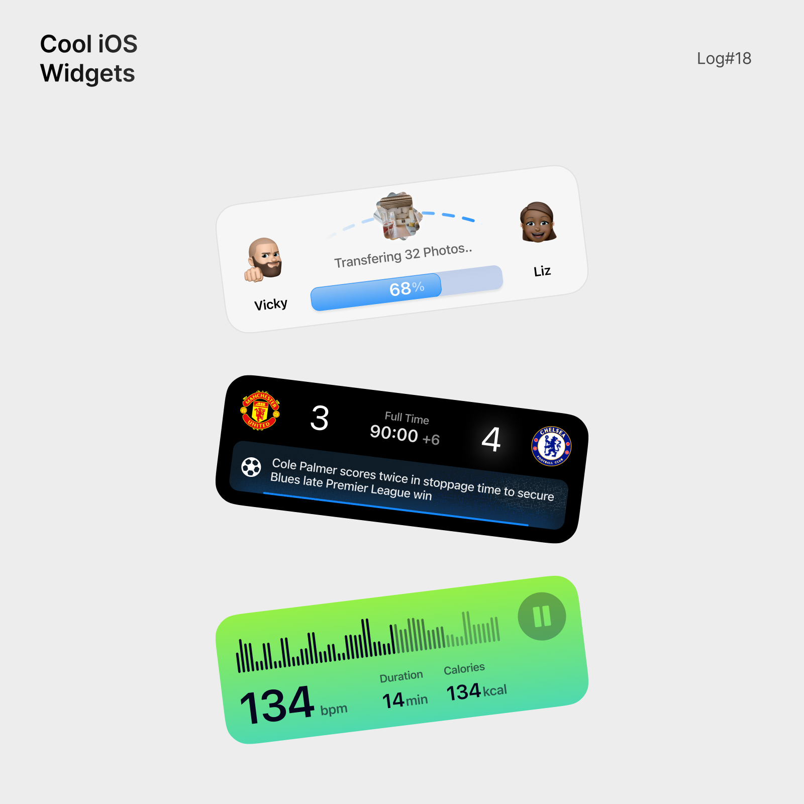 iOS widgets by Ammar | Layers