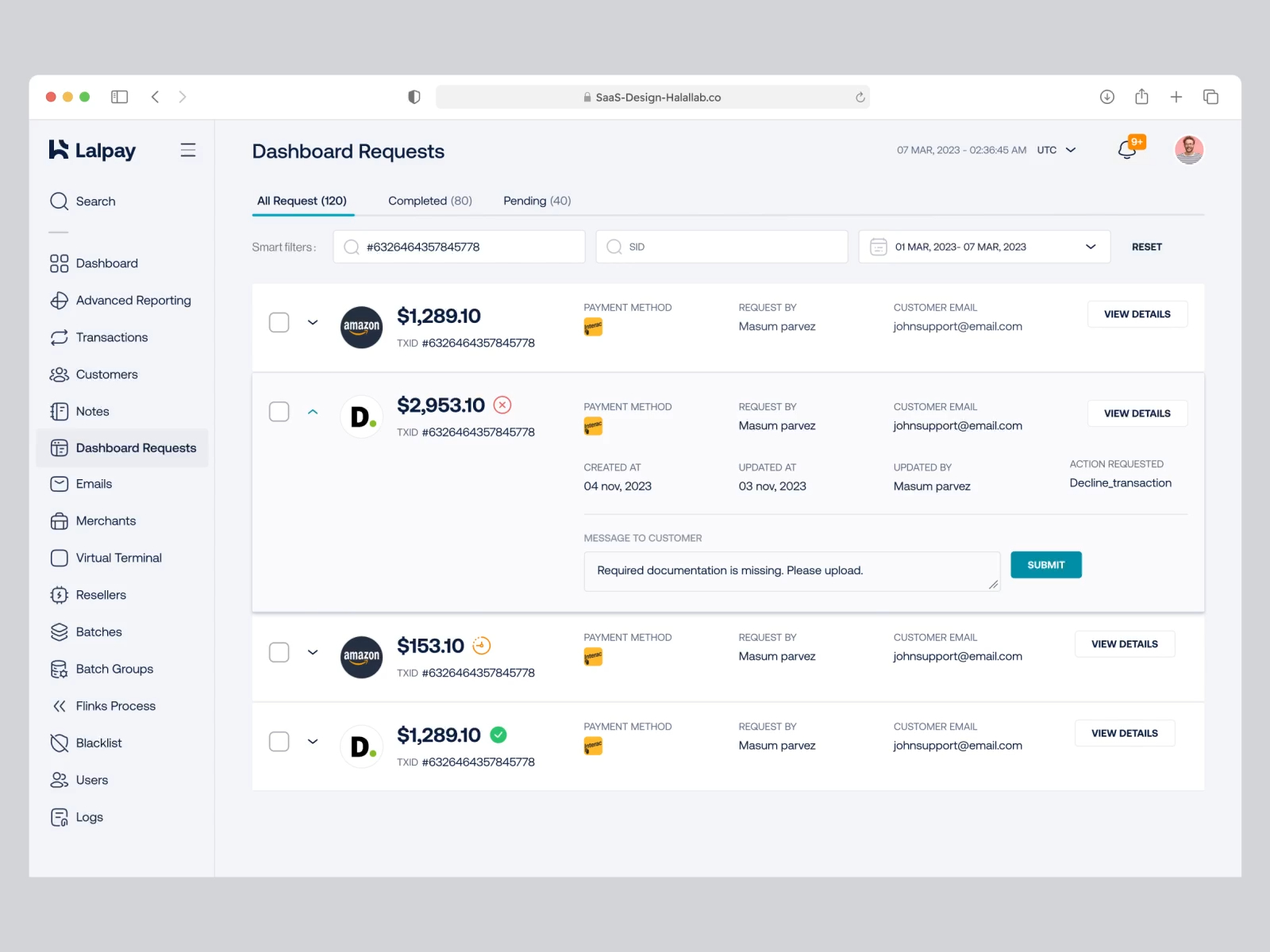 Data-heavy SaaS design projects by Masum Parvej | Layers