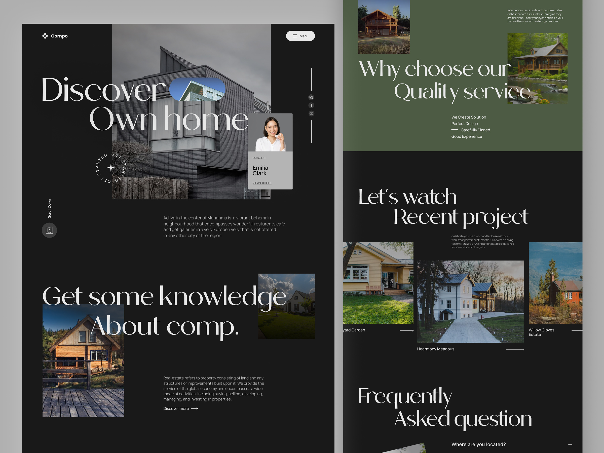 Compo - Real Estate Website by Oripio Design Agency | Layers