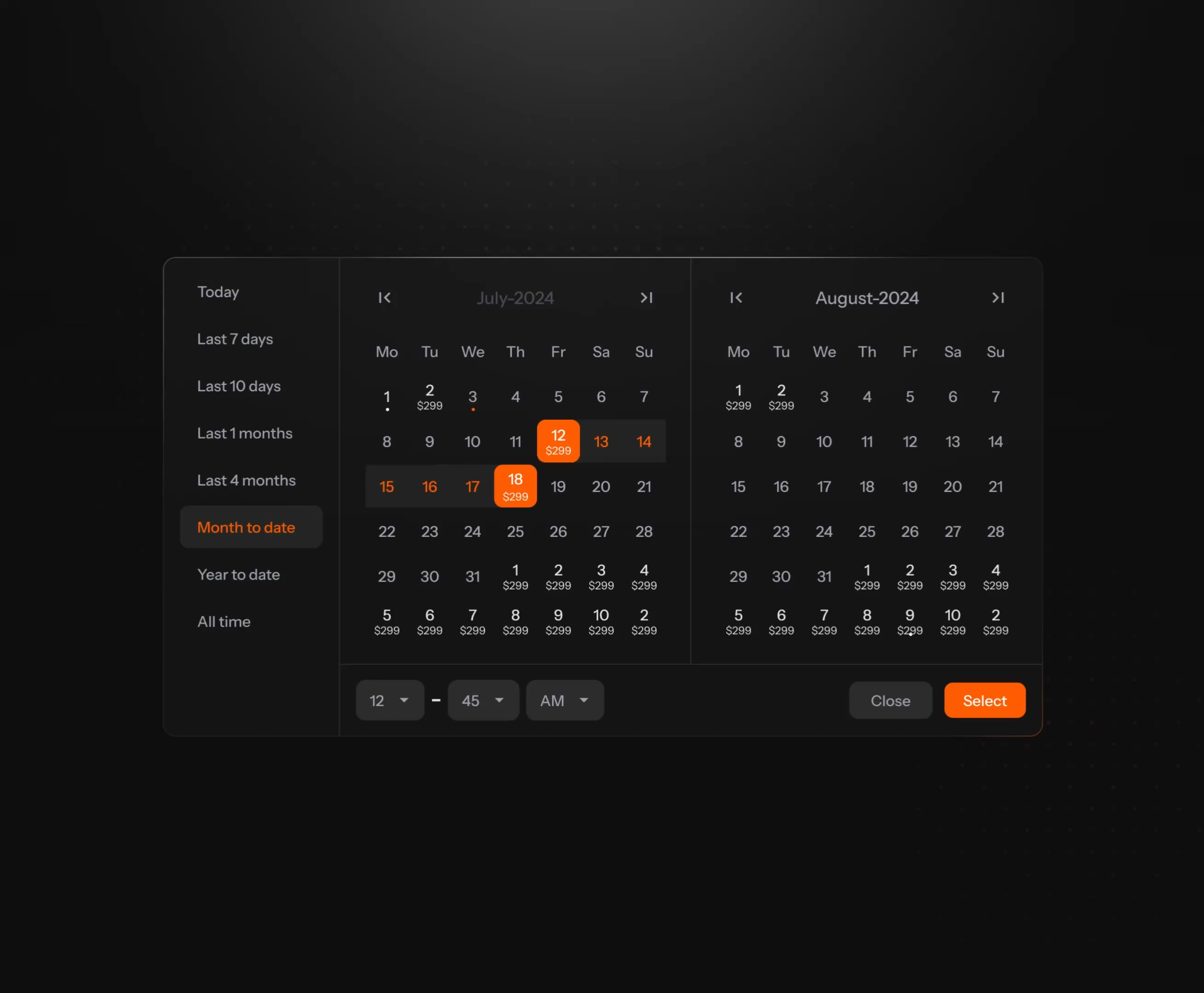 Calendar Component by Figr Design | Layers