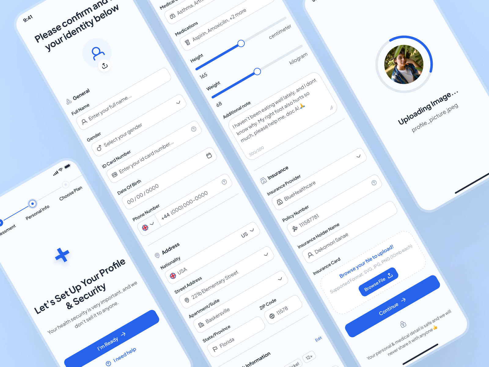 asklepios v2: Account Setup Onboarding UI by strangehelix.bio | Layers