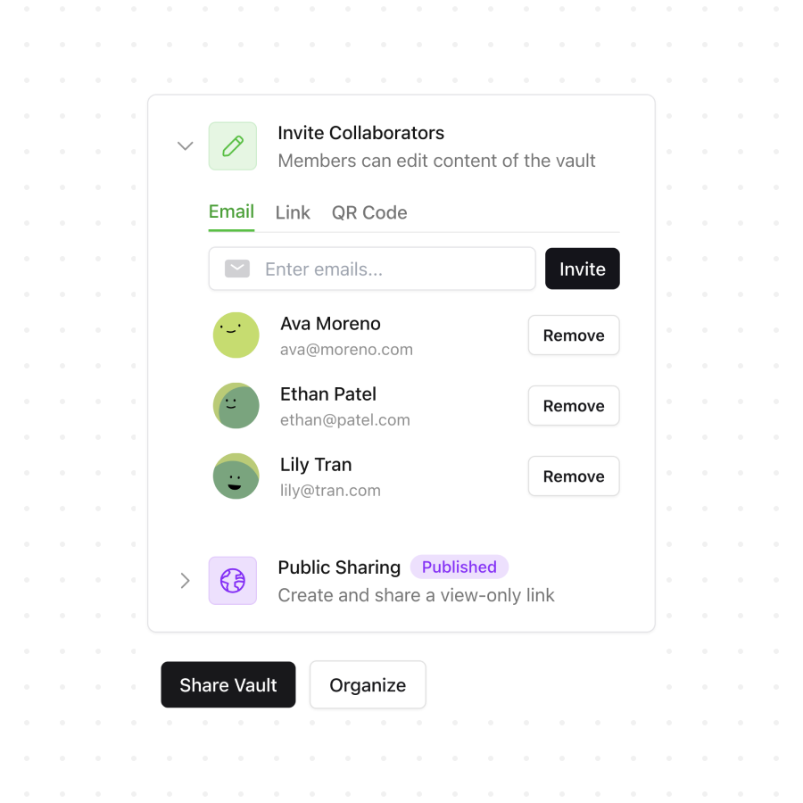 Simplified share dialog by Ahmed Sulaiman | Layers
