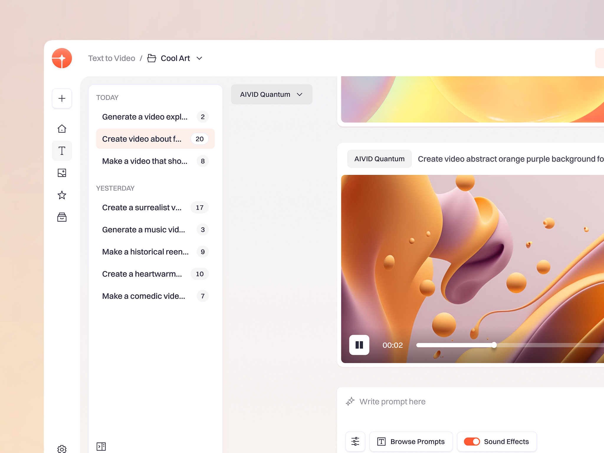 AIVID STUDIO - AI Video Dashboard by Kretya Studio | Layers