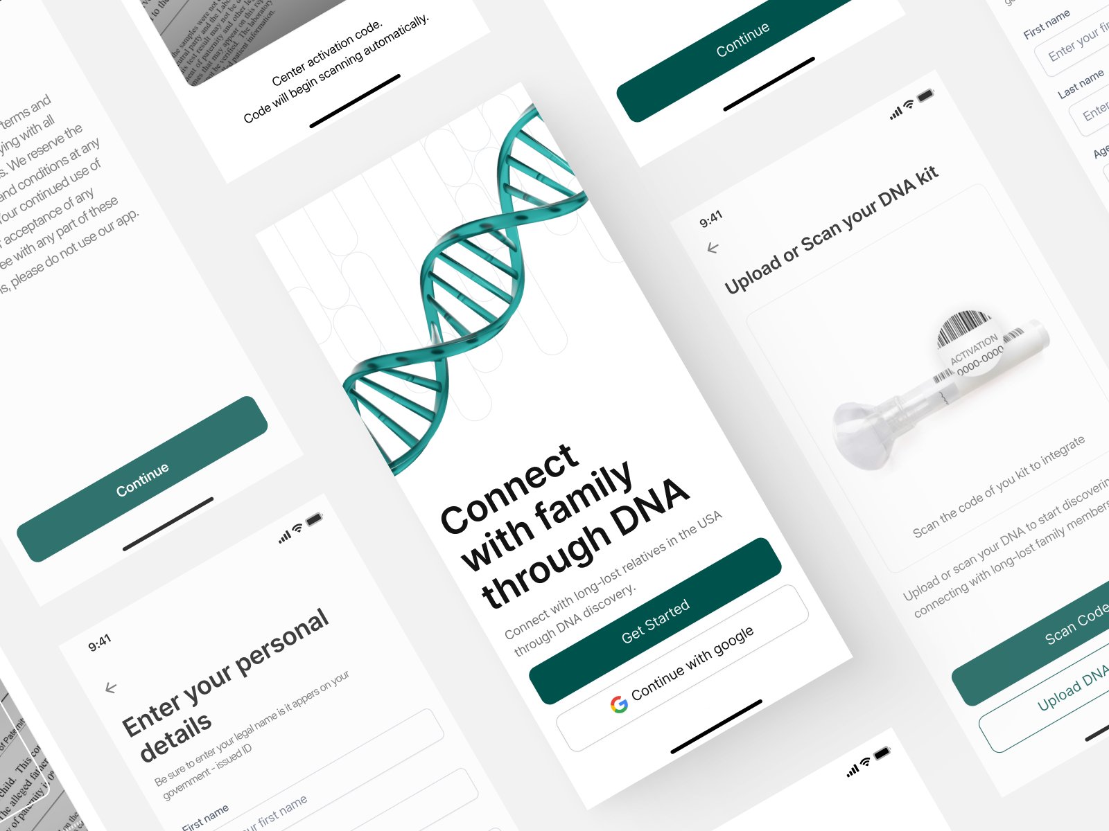 DNA Matching app UI by Sanjana Gondaliya | Layers