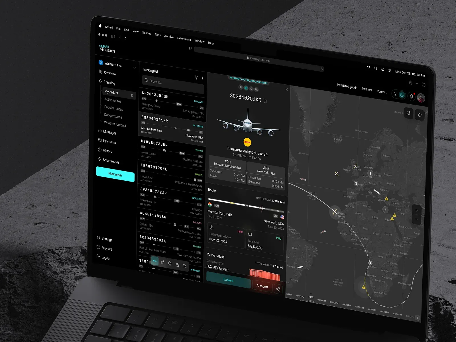 Logistic Company Dashboard by Conceptzilla | Layers