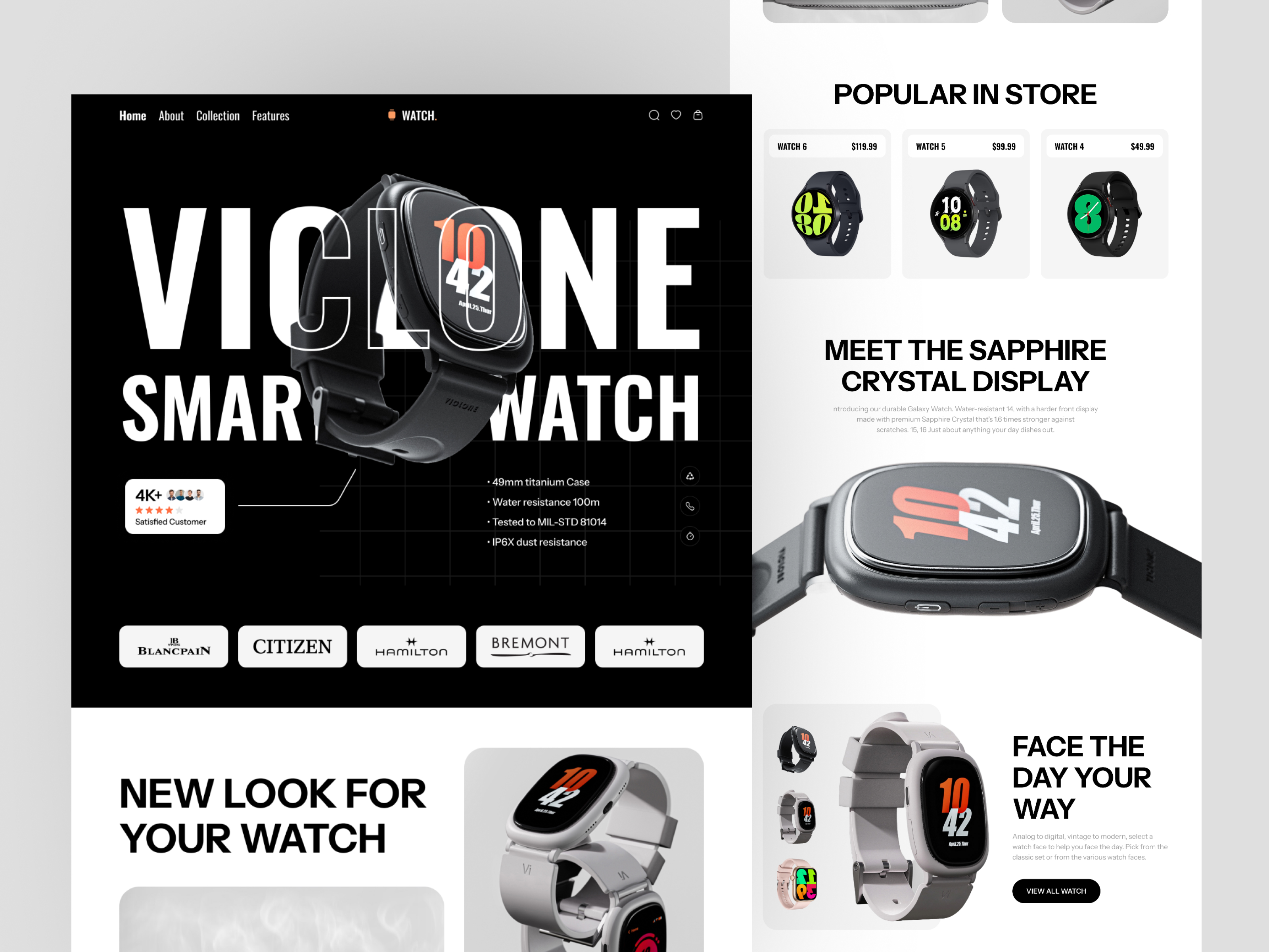 E-commerce Watch Store Website Design. by Tajul Islam | Layers