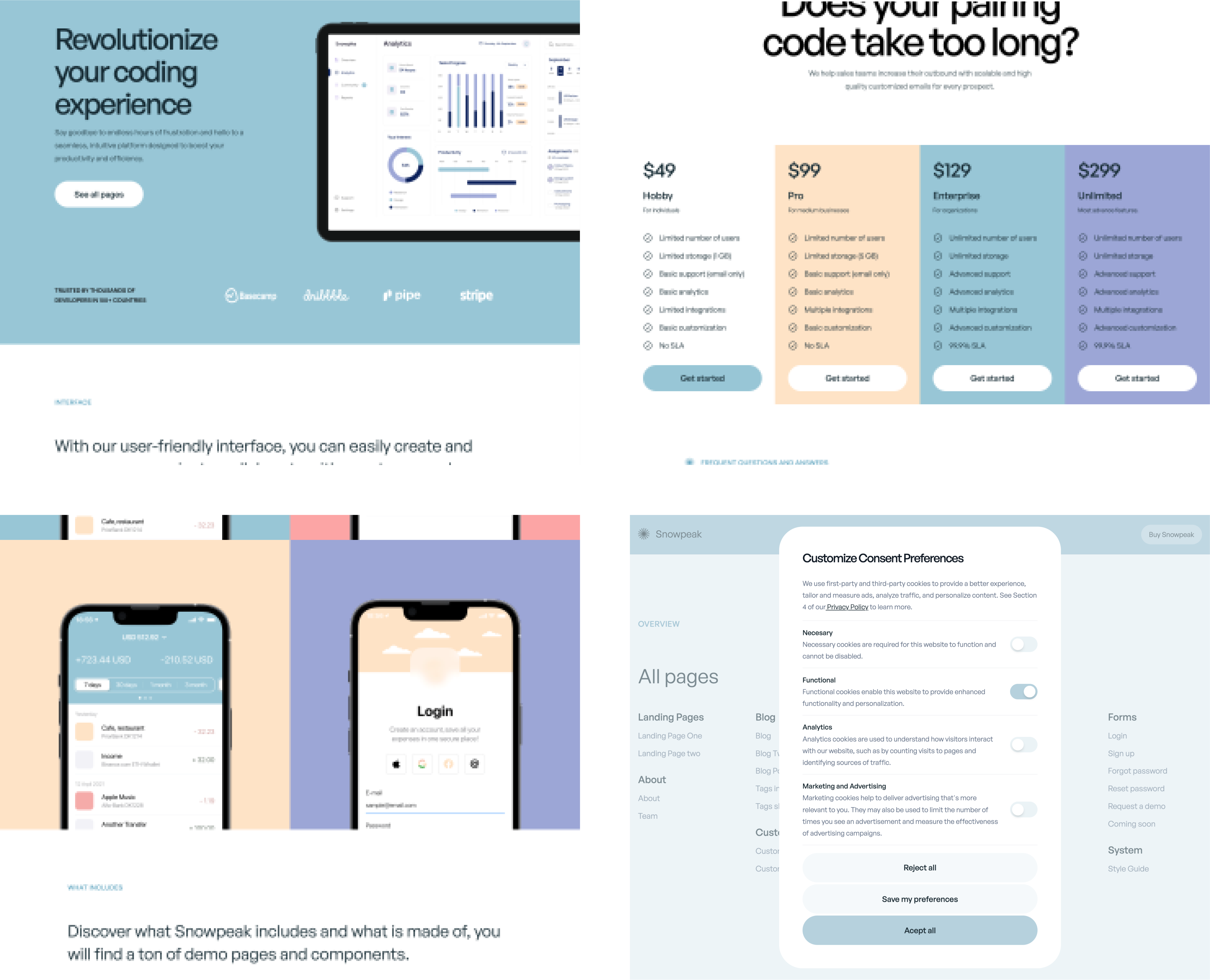 Snowpeak — Multipage theme by Michael Andreuzza | Layers
