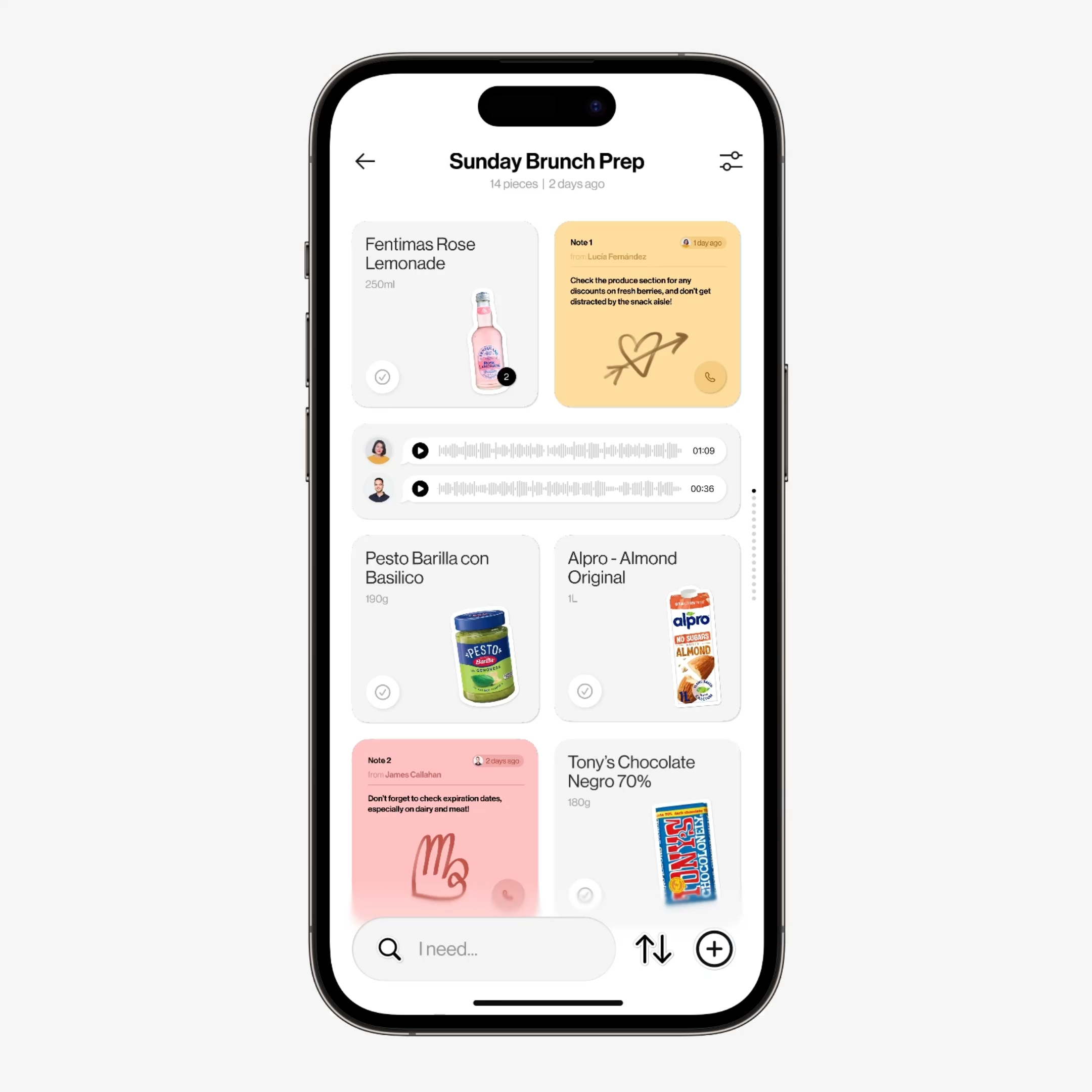 adding new notes to the shopping list / interaction by prosku.a | Layers