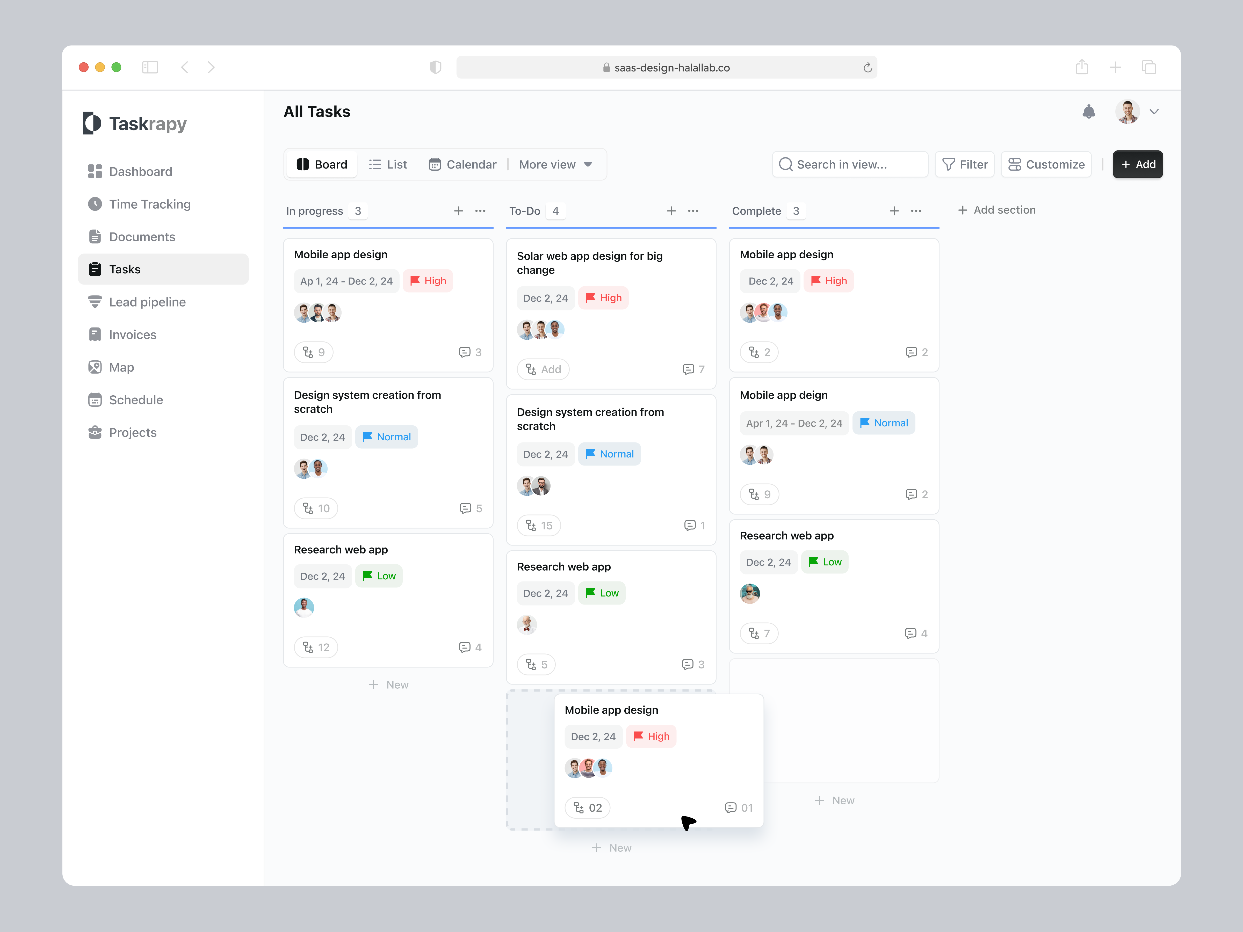Task Management - Web App by Masum Parvej | Layers
