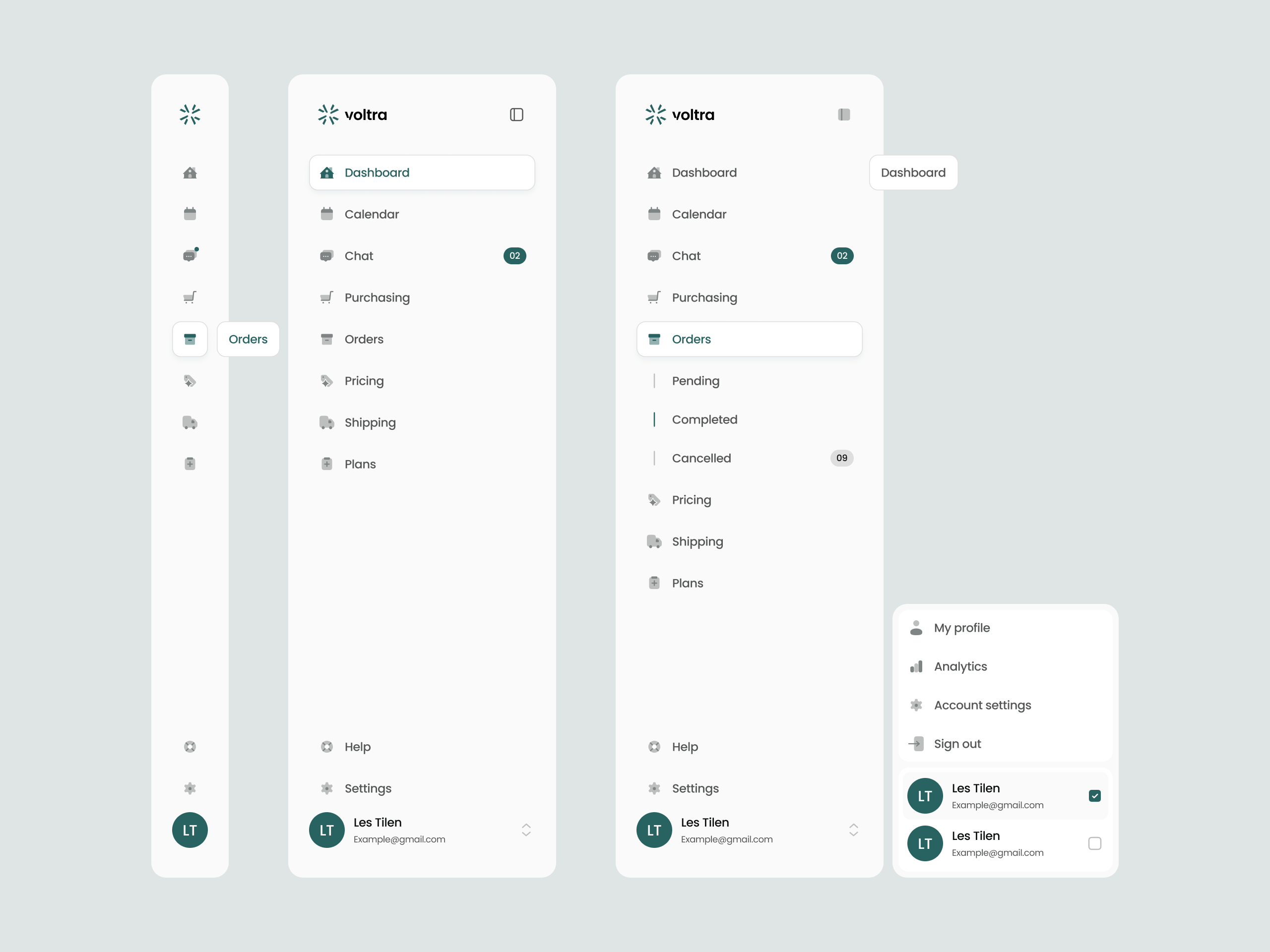 Sidebar navigation by Amir | Layers