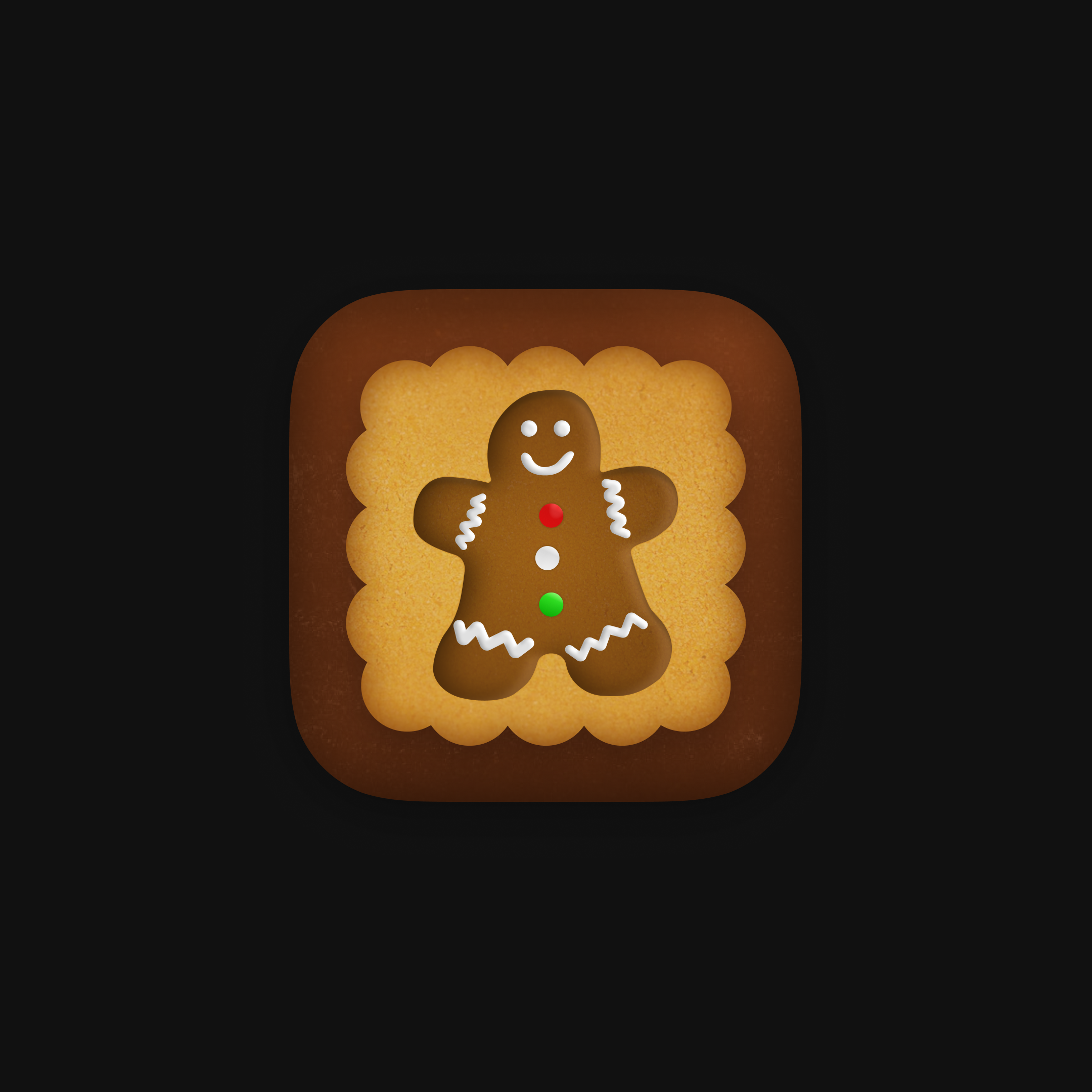 Gingerbread Man App Icon🎄 by Tim Ritter | Layers