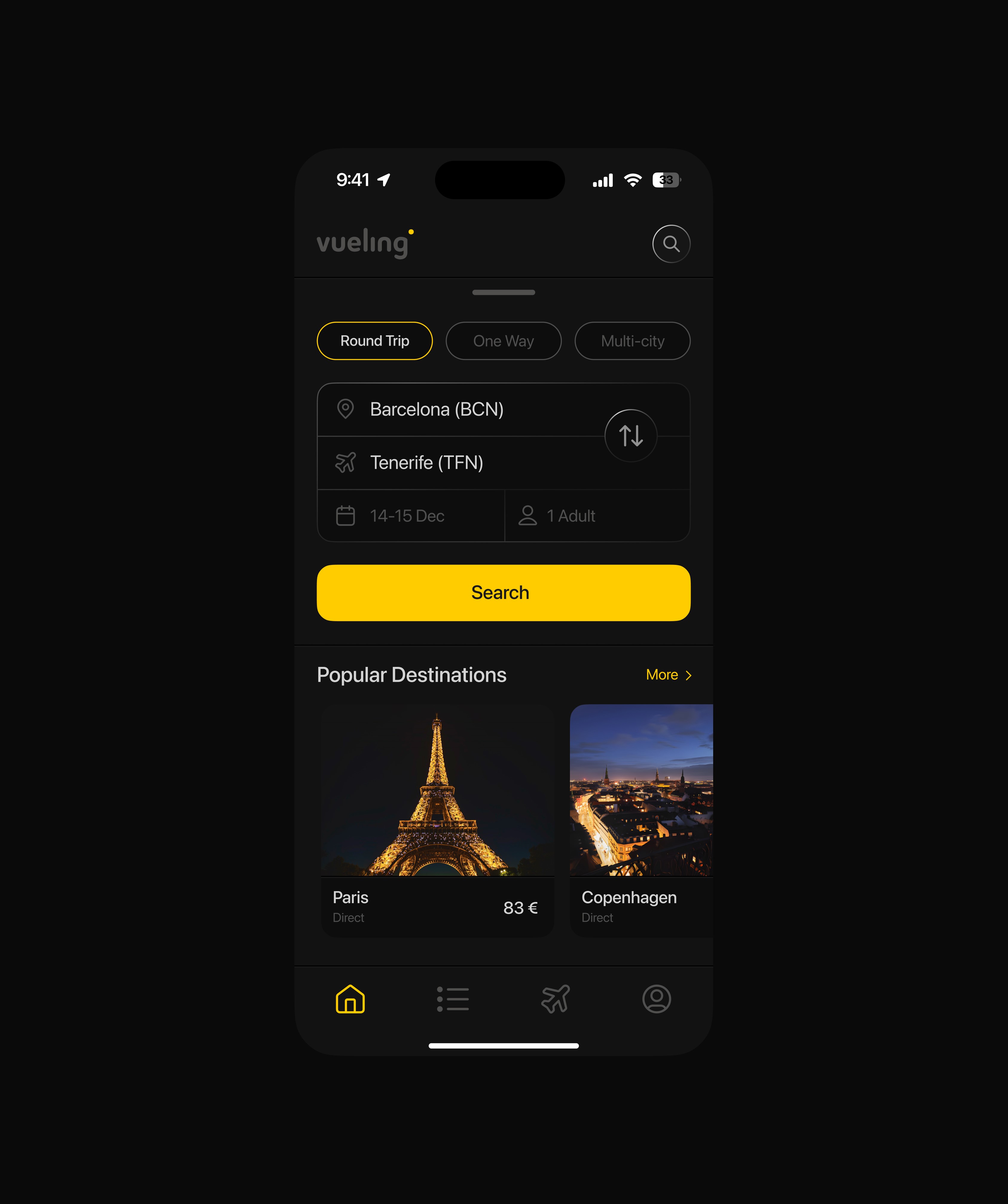 Vueling App Redesign by Hugo Díaz | Layers