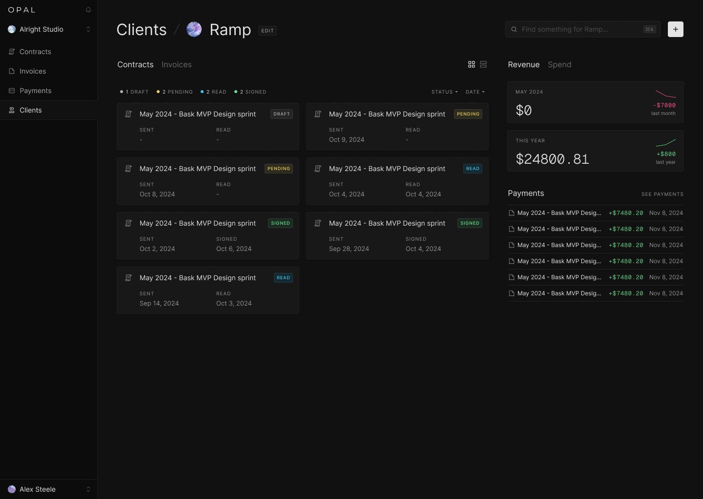 Opal, Client by Max Georgopoulos | Layers