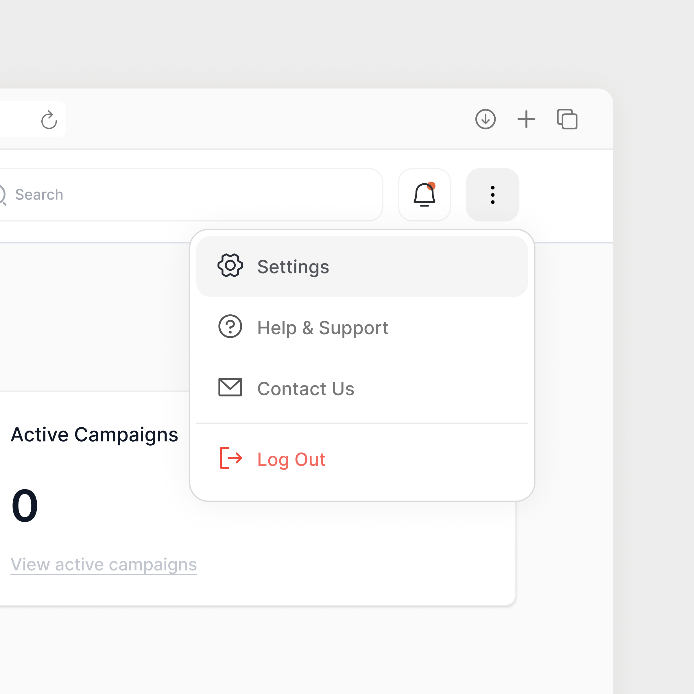 Menu popup by Praise | Beam Studio | Layers