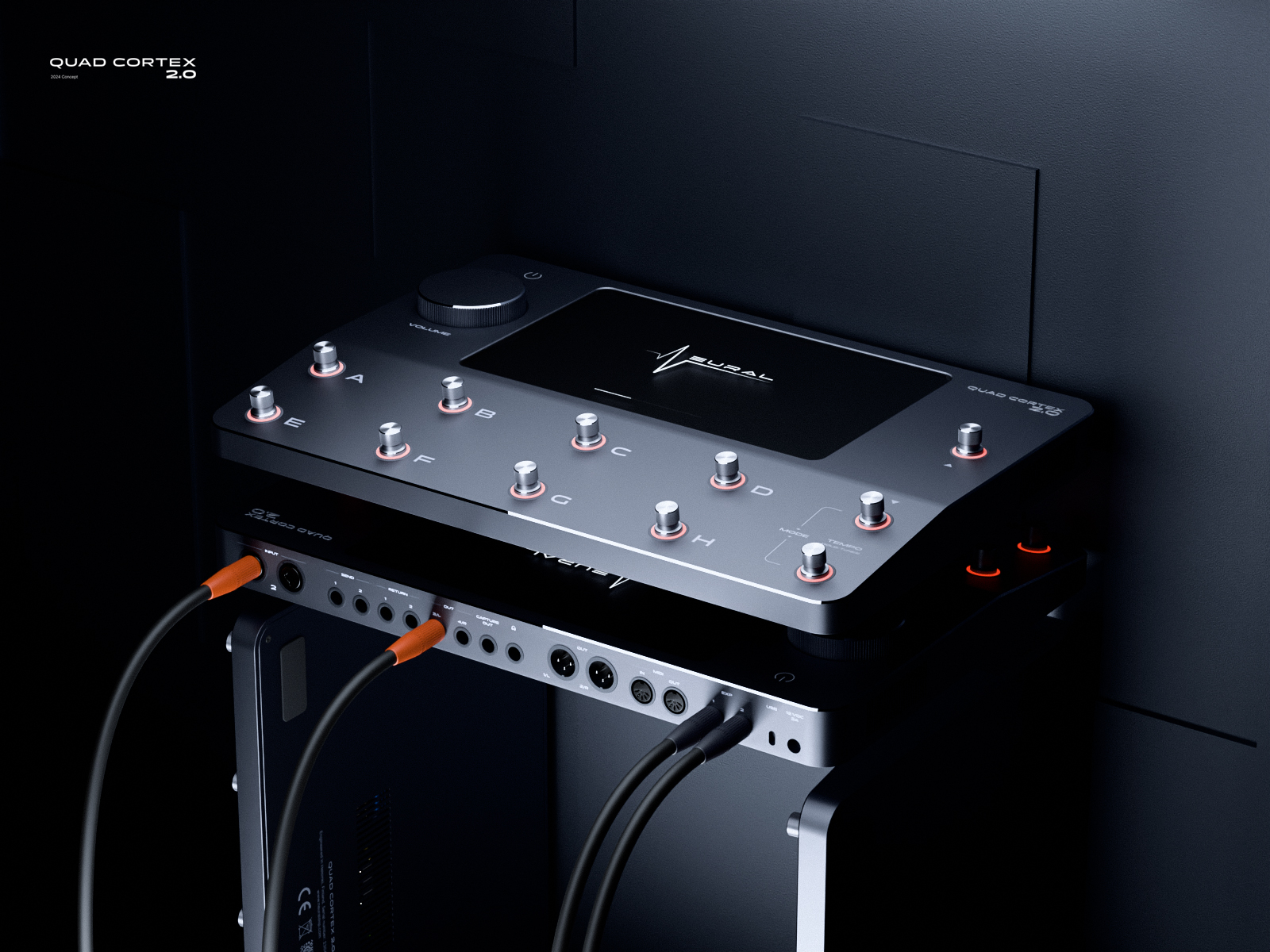 Quad Cortex 2.0 - 3D Product Exploration by Mik Skuza | Layers