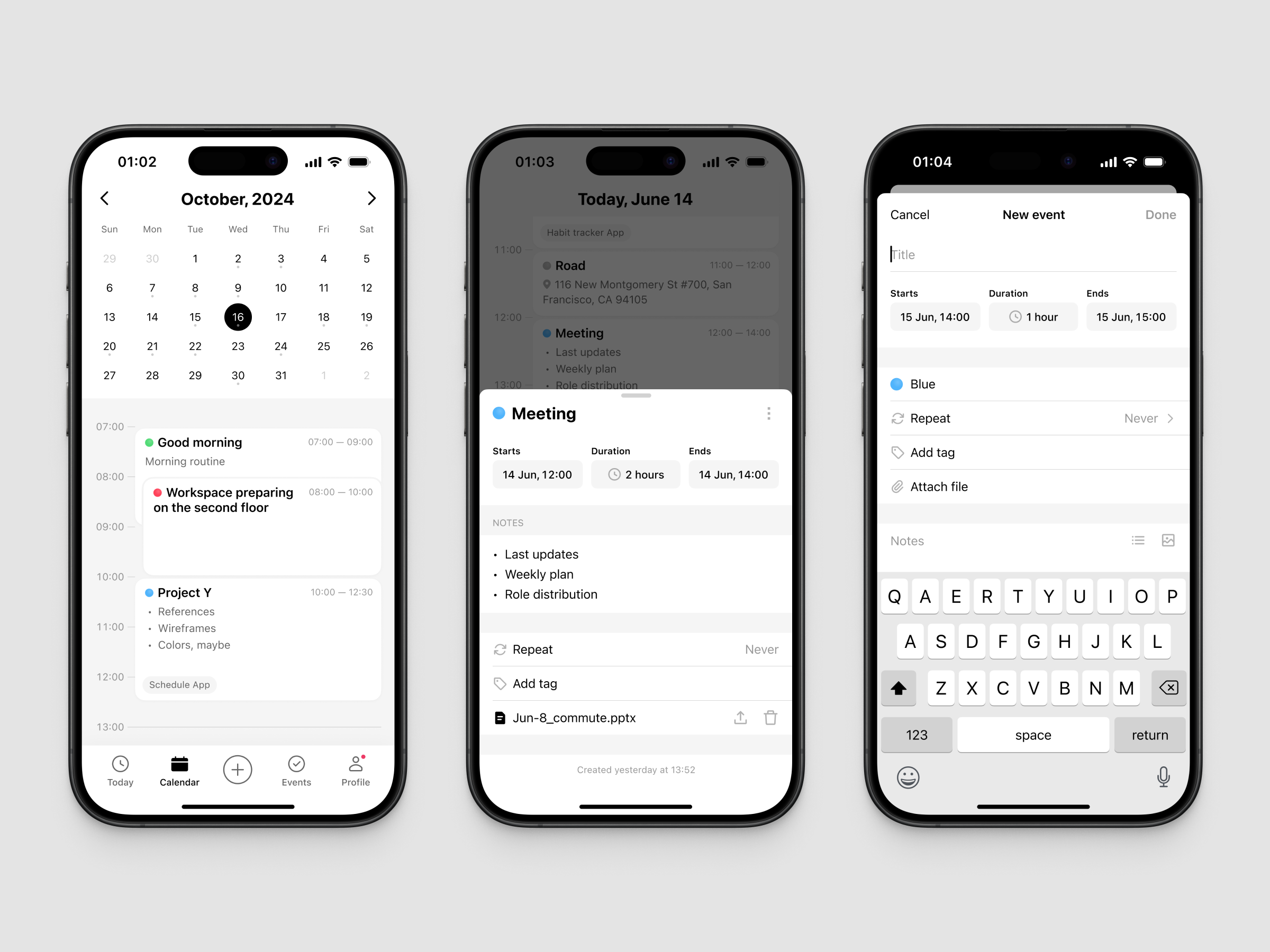 Schedule App by Vitaly Belousov | Layers
