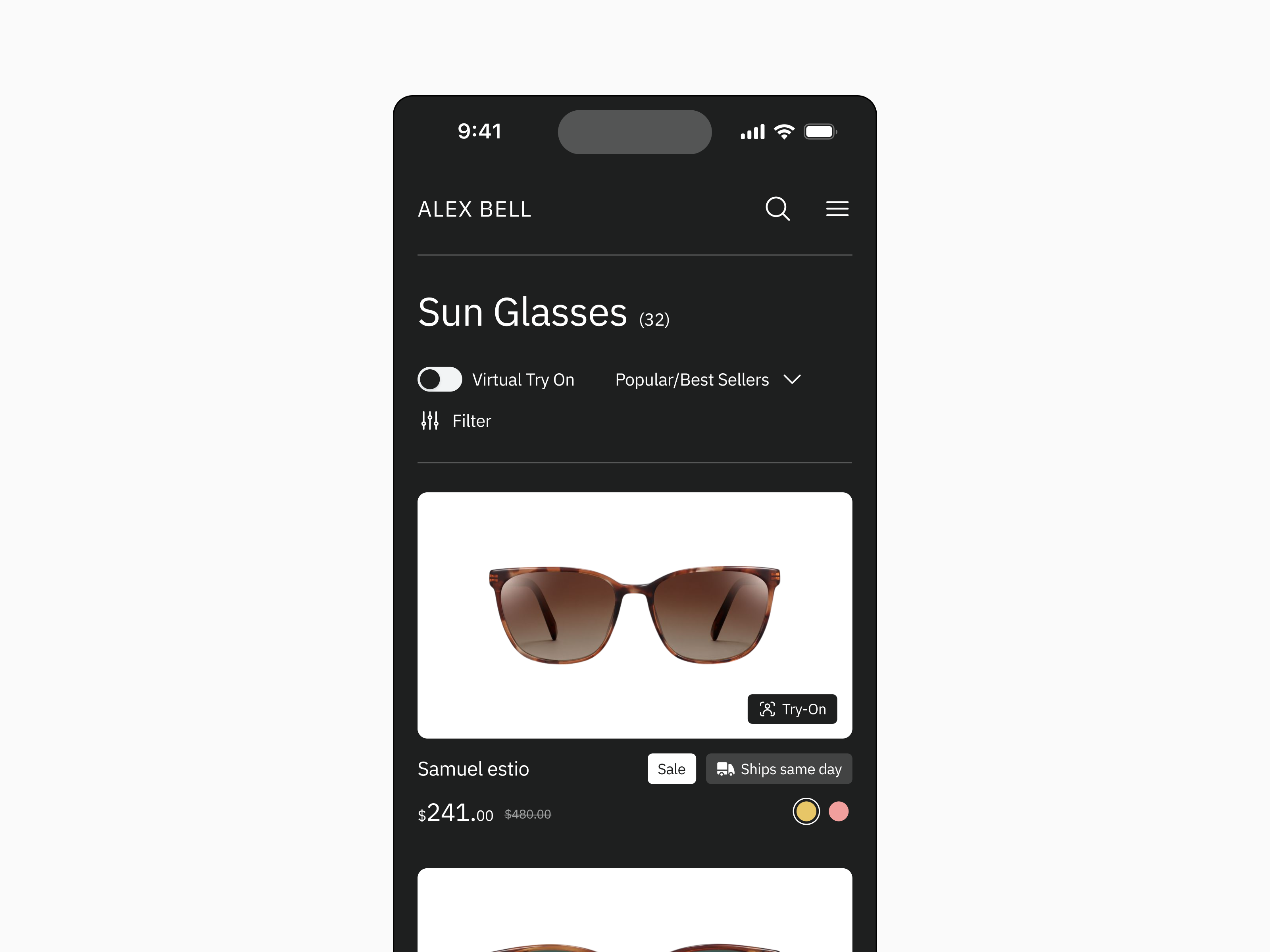 Alex Bell - Eyeglasses store by Rasyid Shadiq | Layers