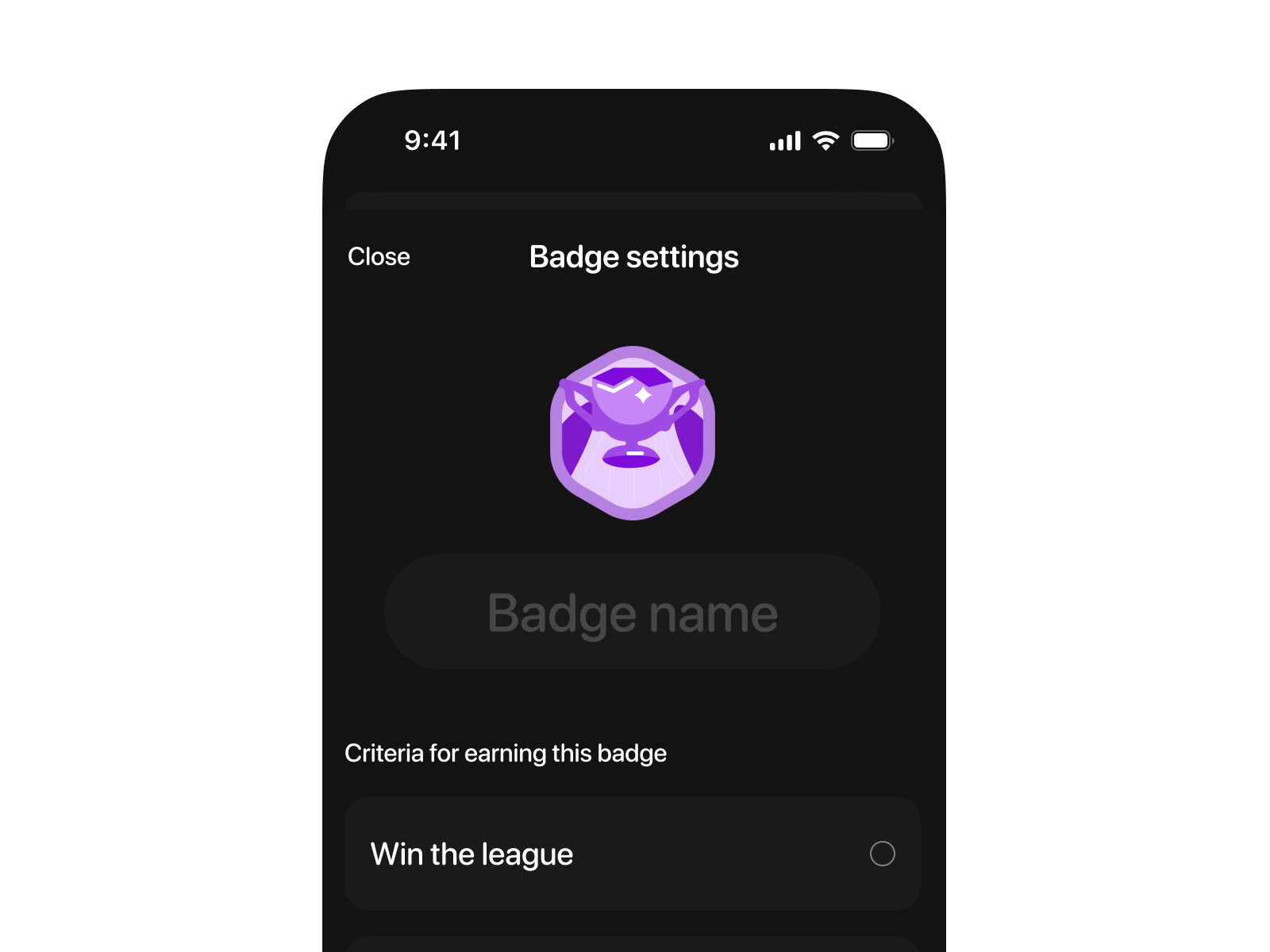 WIP - Badge settings by Richard Okunoghae | Layers