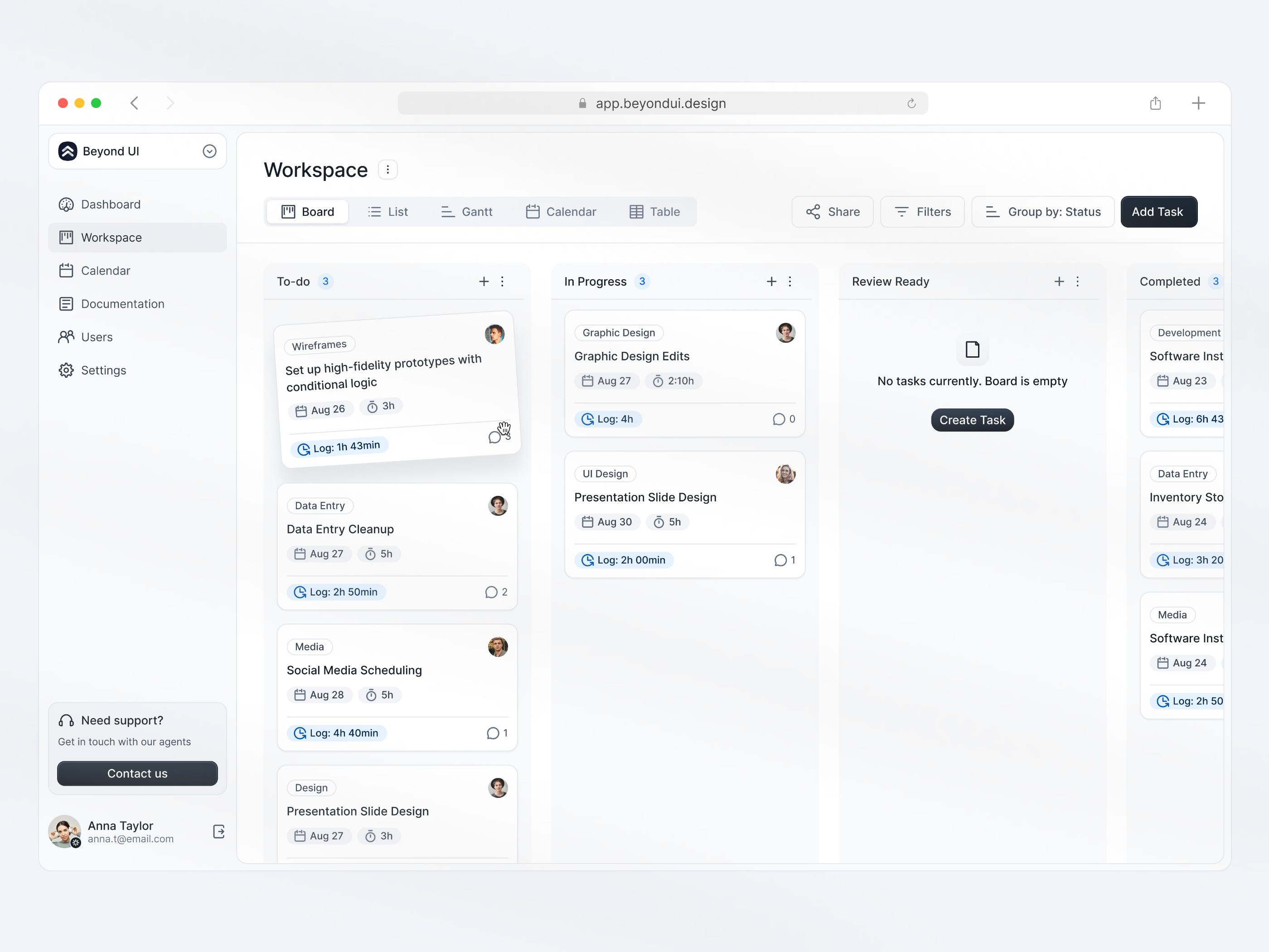 Kanban Board UI by Milorad Kekic | Layers