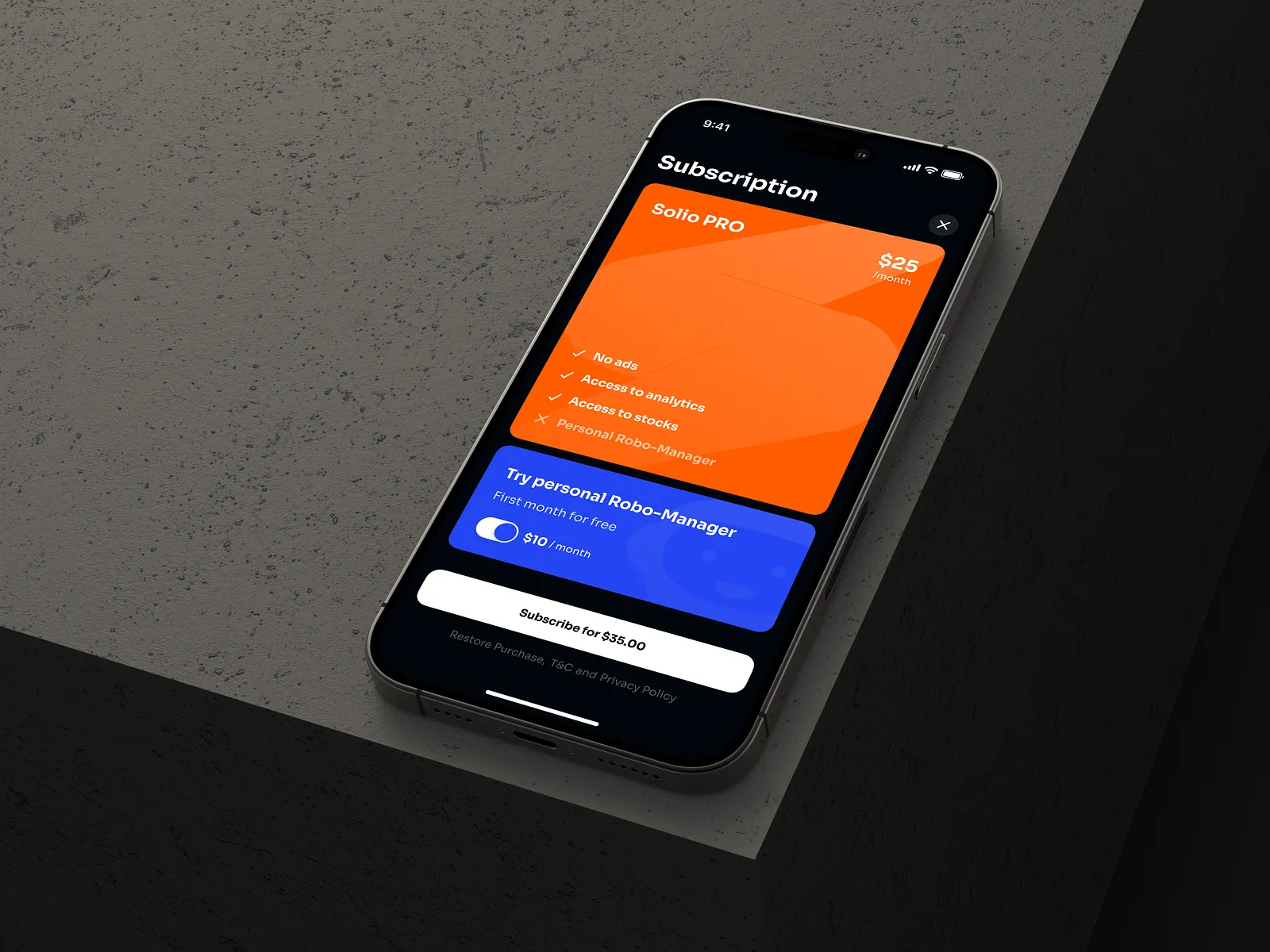 Stock Trading Mobile Application by Conceptzilla | Layers