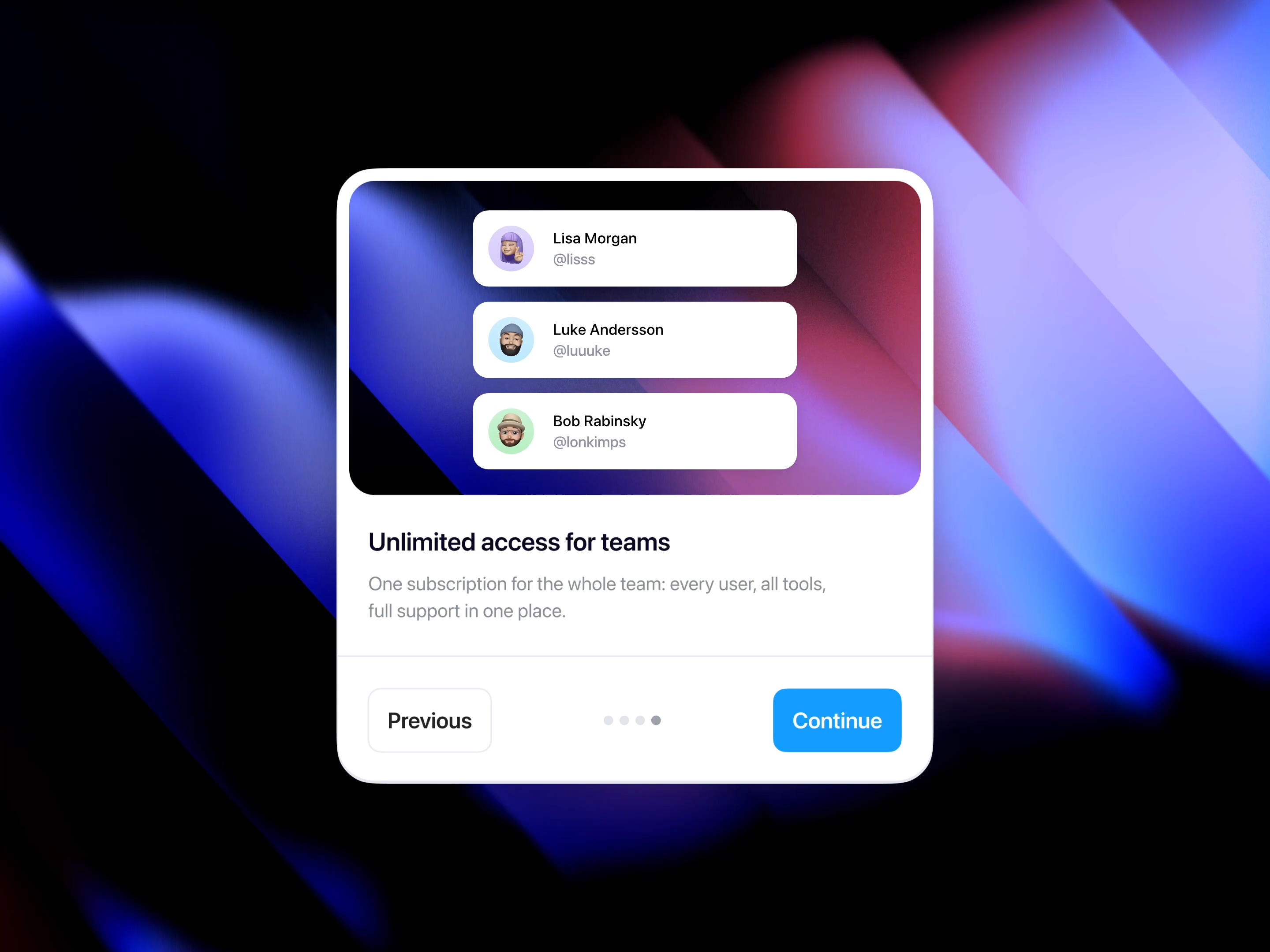 modal team access by Filip Legierski | Layers