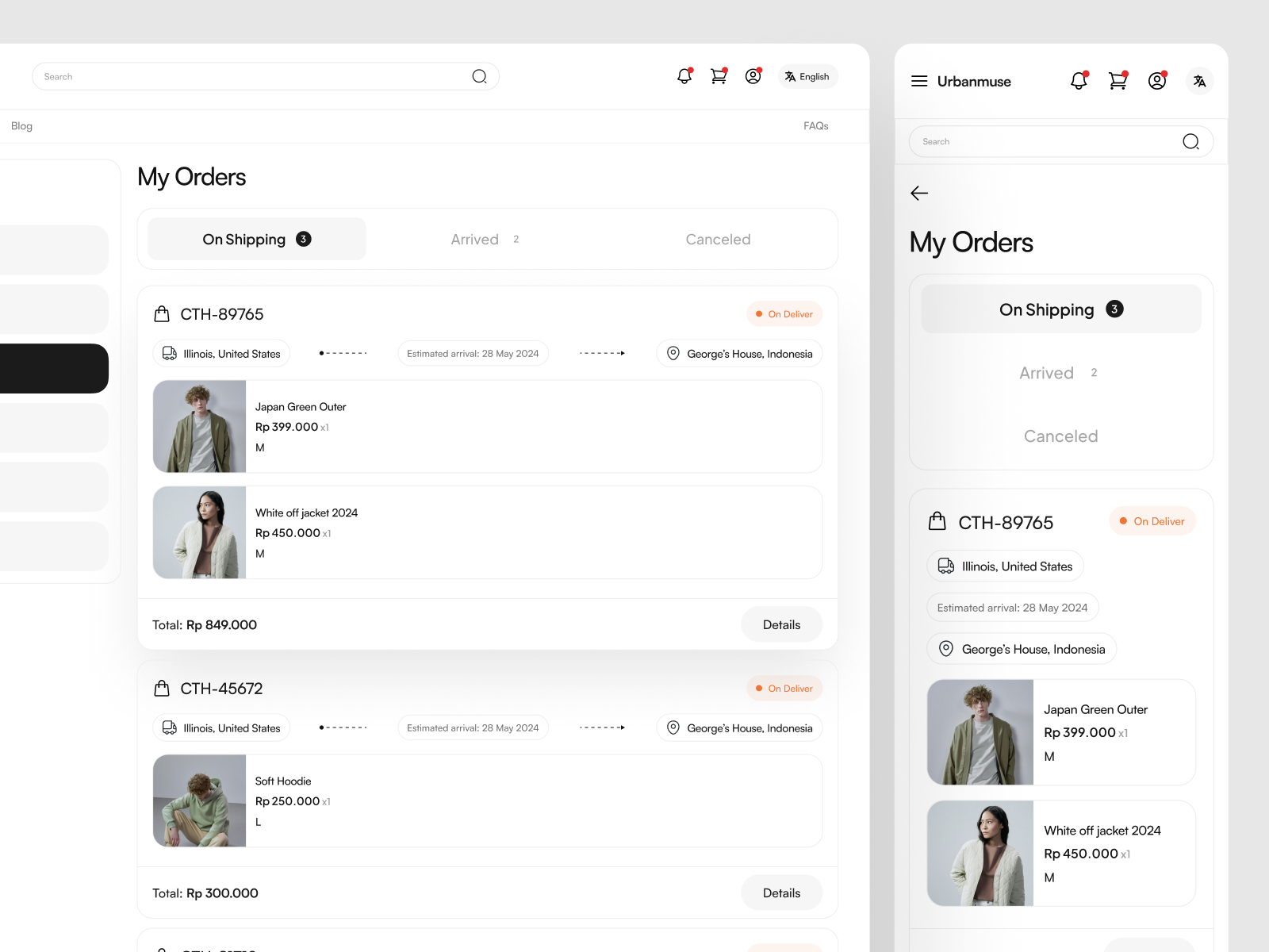 My orders page by Magika Studio | Layers